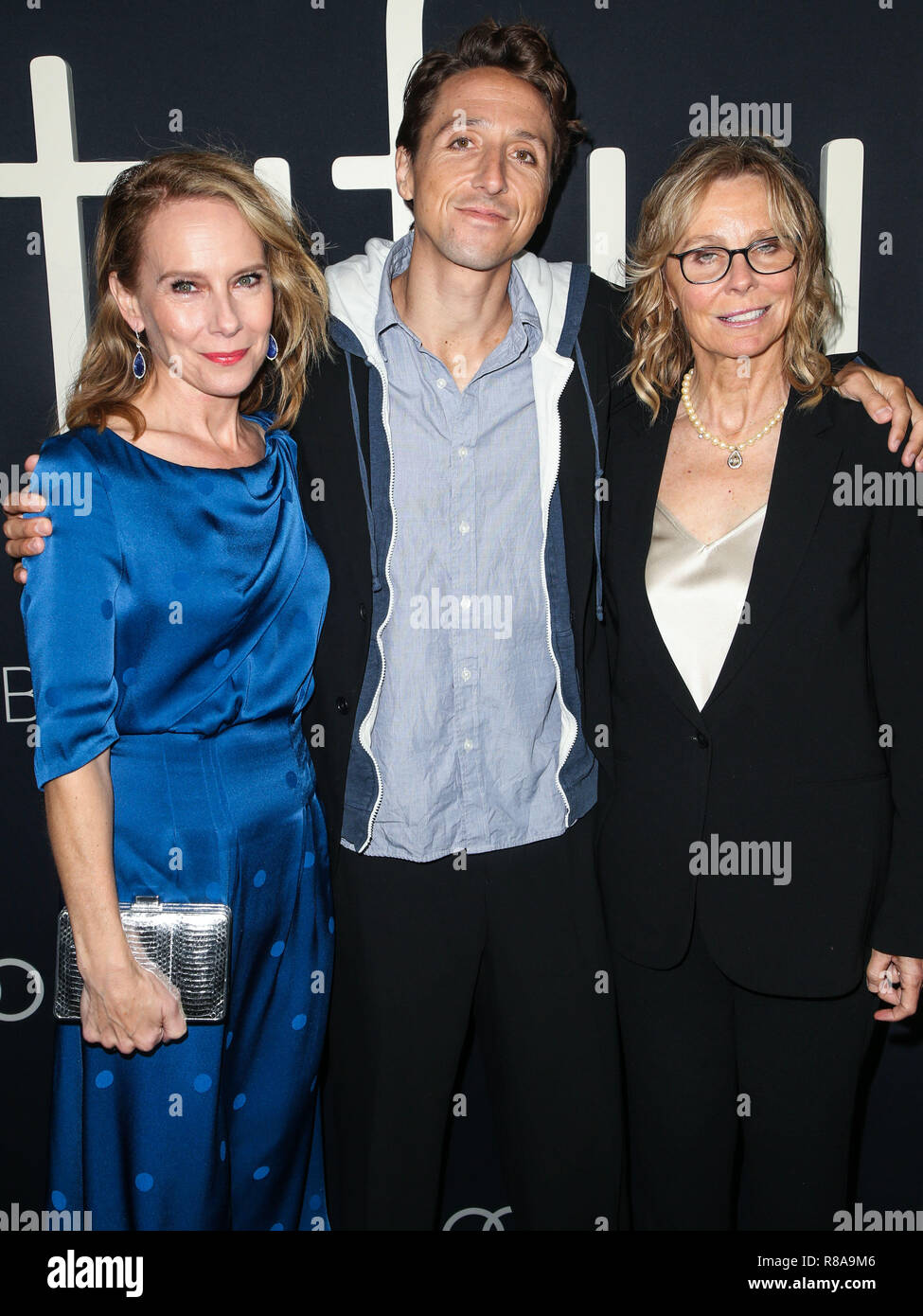 BEVERLY HILLS, LOS ANGELES, CA, USA - OCTOBER 08: Amy Ryan, Nic Sheff ...
