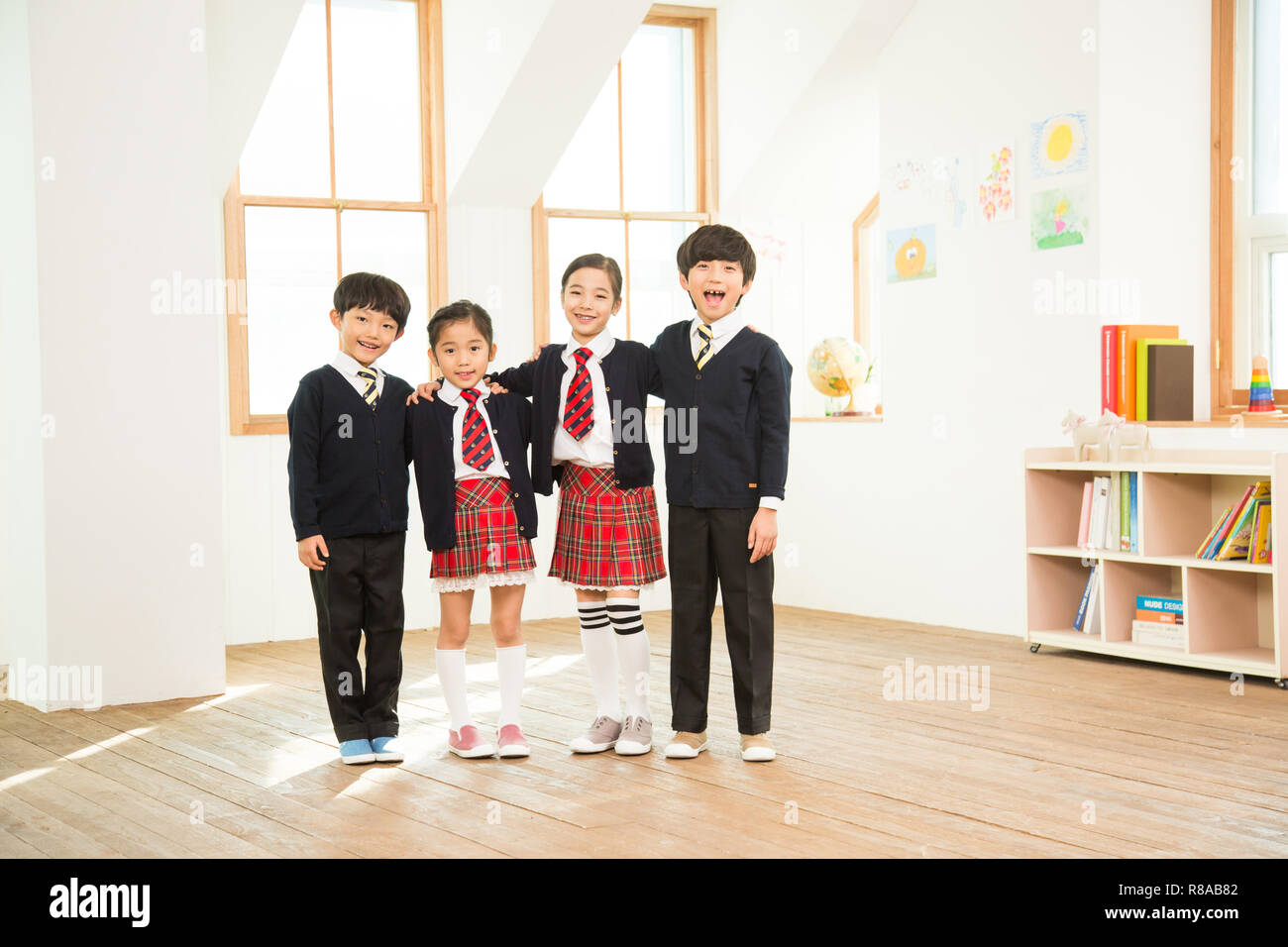 Class photo school uniform hi-res stock photography and images - Alamy