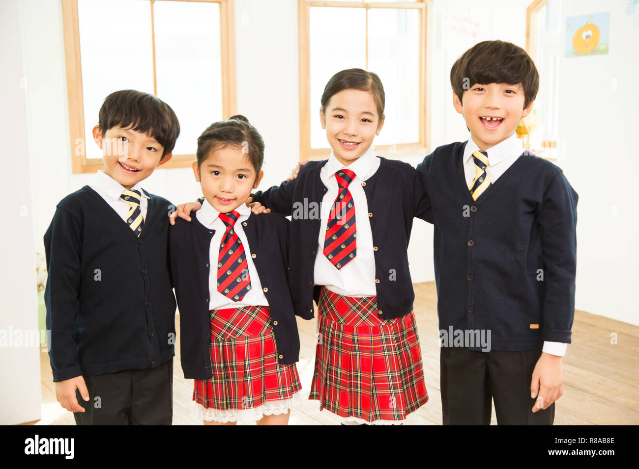 Class photo school uniform hi-res stock photography and images - Alamy