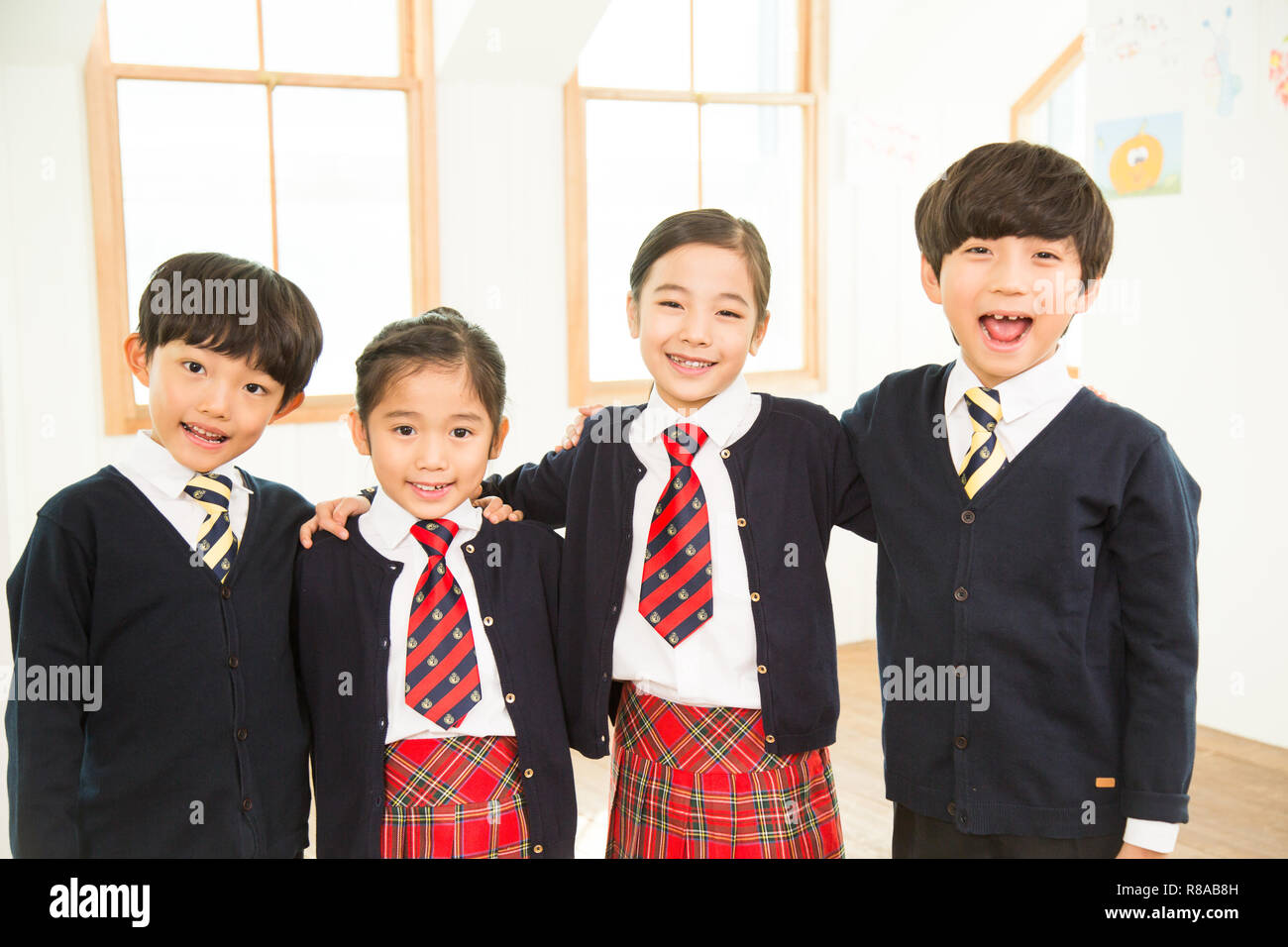 Class photo school uniform hi-res stock photography and images - Alamy