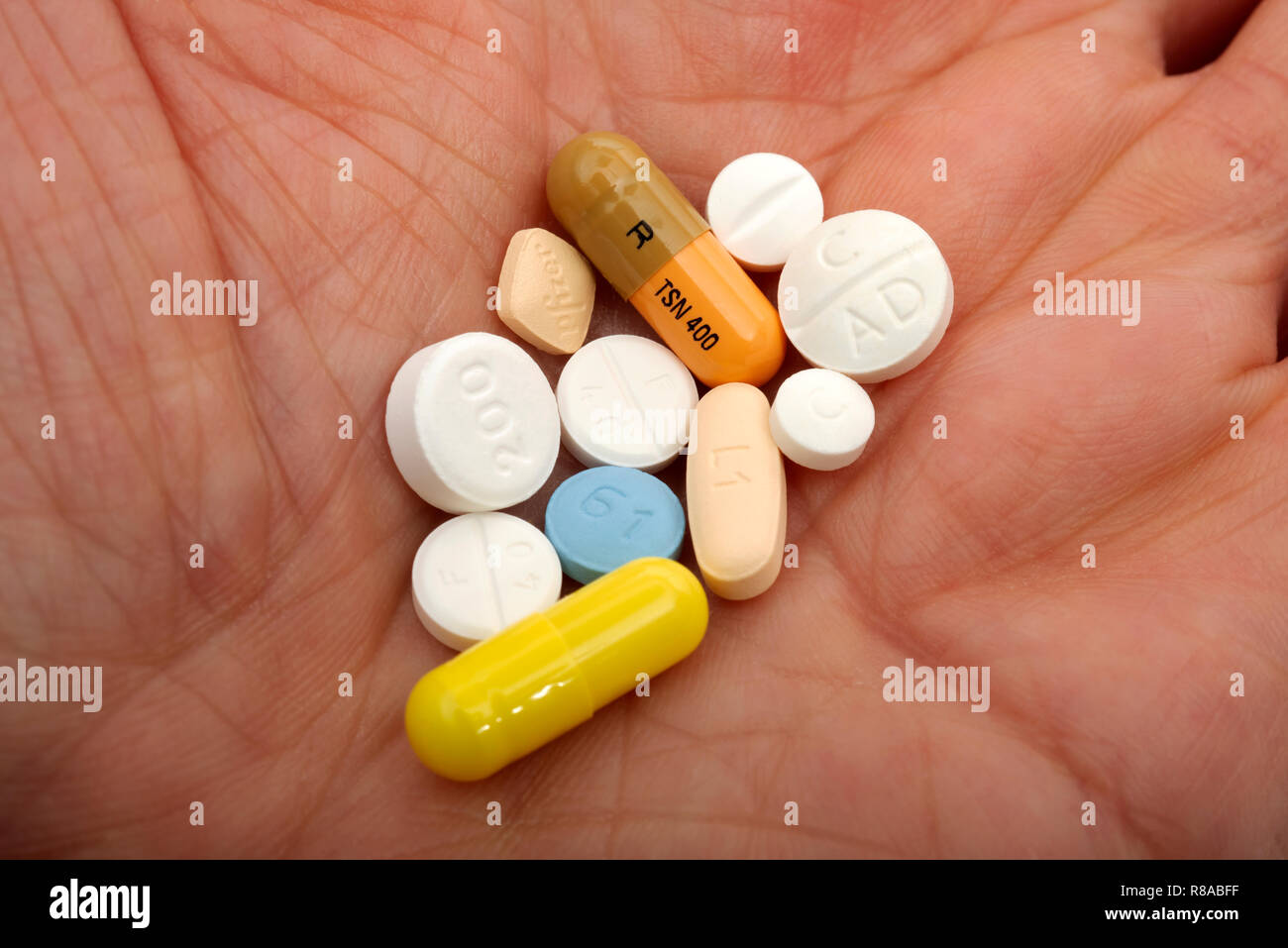 Daily medication for a patient with heart failure hi-res stock ...