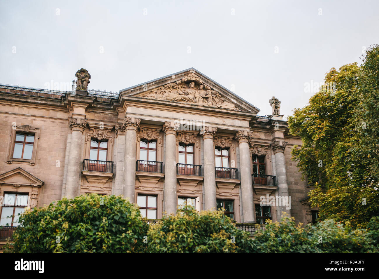 Traditional architecture in Berlin in Germany. An ancient building with ...