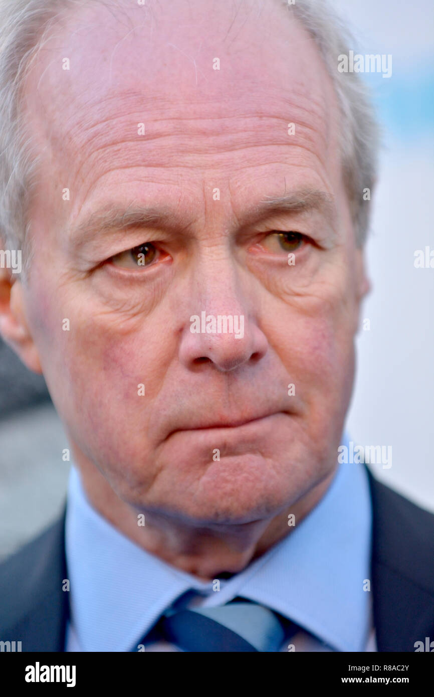 Peter Lilley / Baron Lilley on College Green, Westminster, to discuss ...