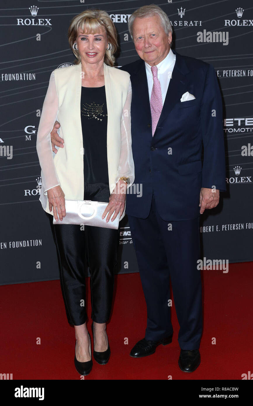 LOS ANGELES, CA, USA - OCTOBER 05: Dr. Wolfgang Porsche, Susanne ...