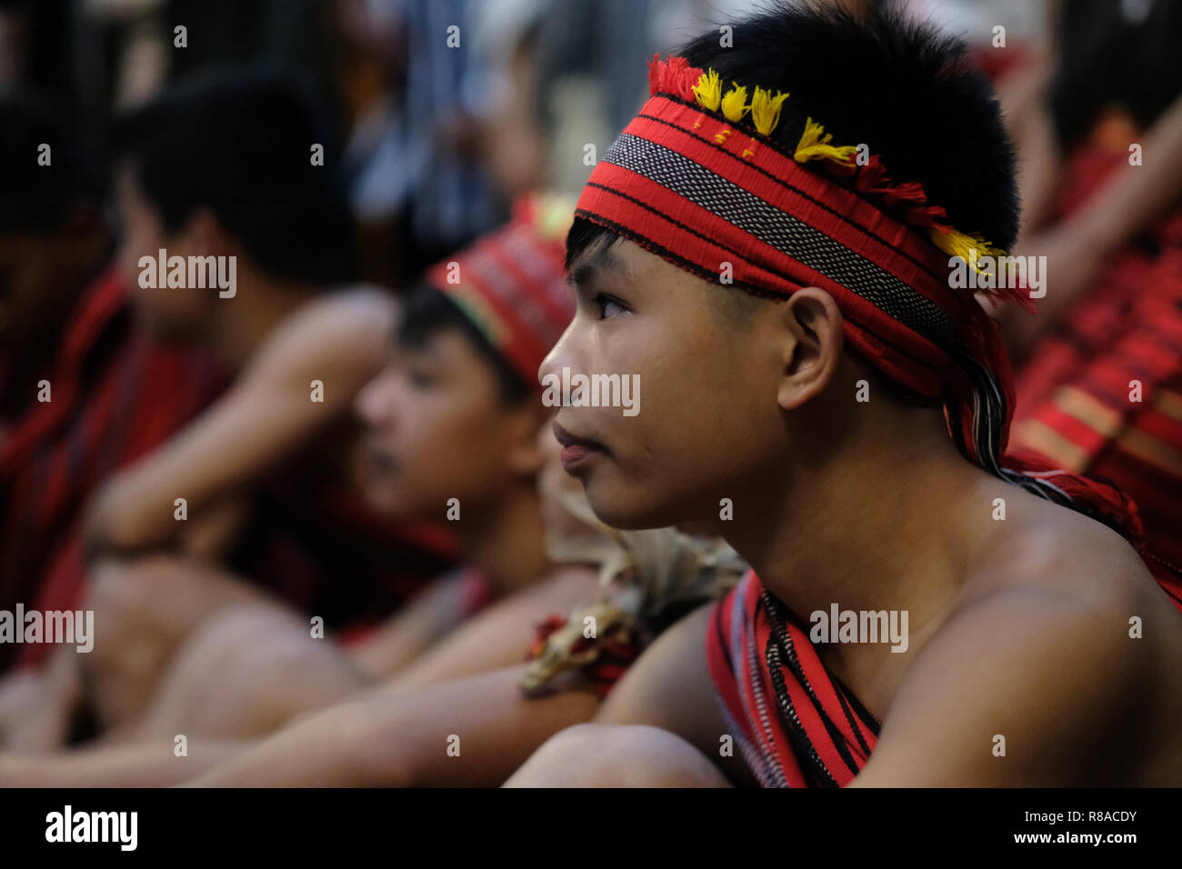 Young members of the Ifugao community wearing traditional clothing at ...