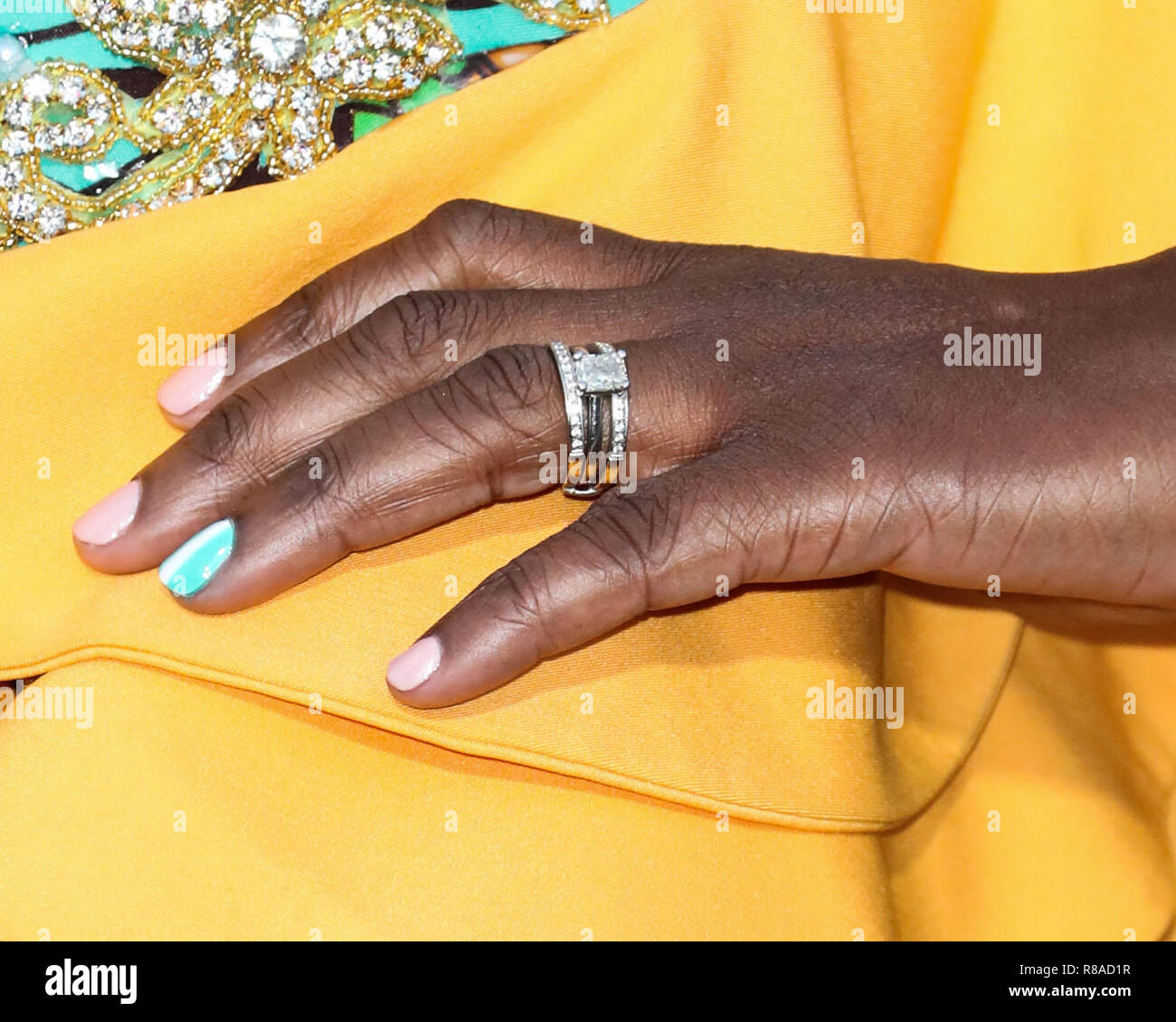 WESTWOOD, LOS ANGELES, CA, USA - OCTOBER 01: Actress Sope Aluko wearing ...