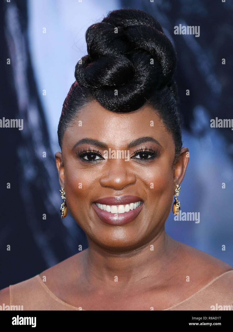 WESTWOOD, LOS ANGELES, CA, USA - OCTOBER 01: Actress Sope Aluko wearing ...