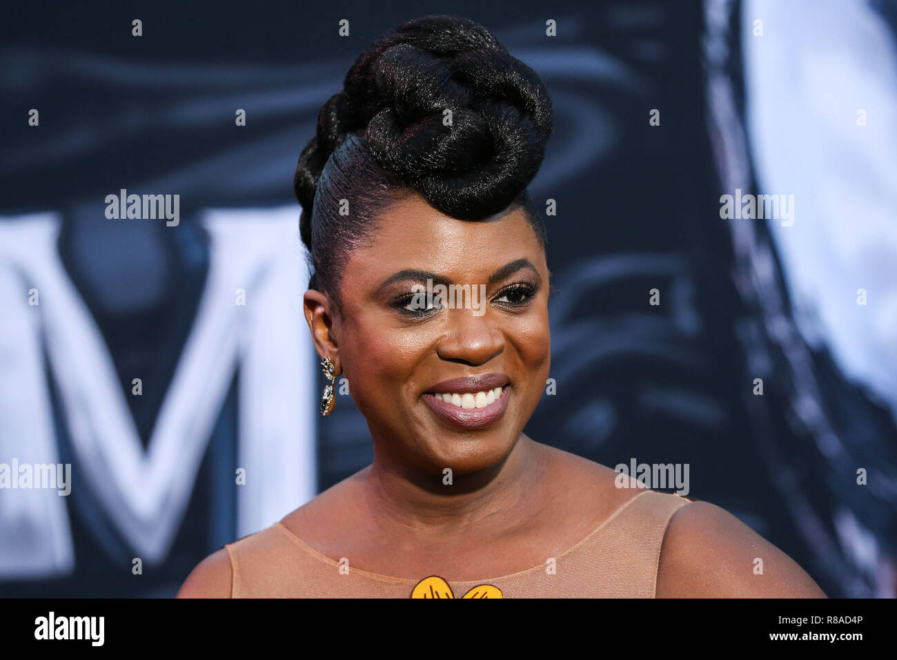 WESTWOOD, LOS ANGELES, CA, USA - OCTOBER 01: Actress Sope Aluko wearing ...