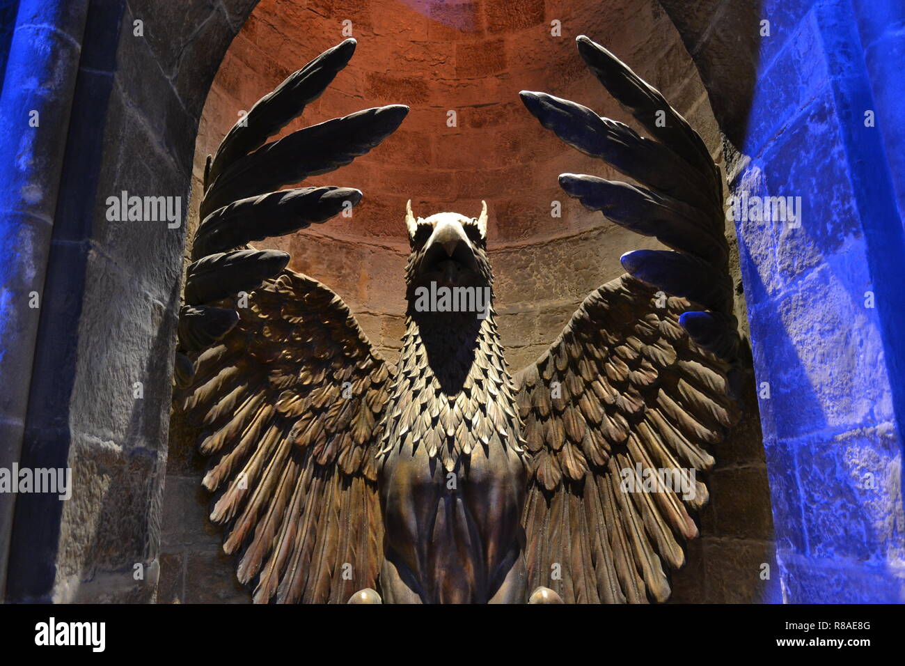 Griffin in the Harry Potter Studios at Leavesden, London, UK Stock ...