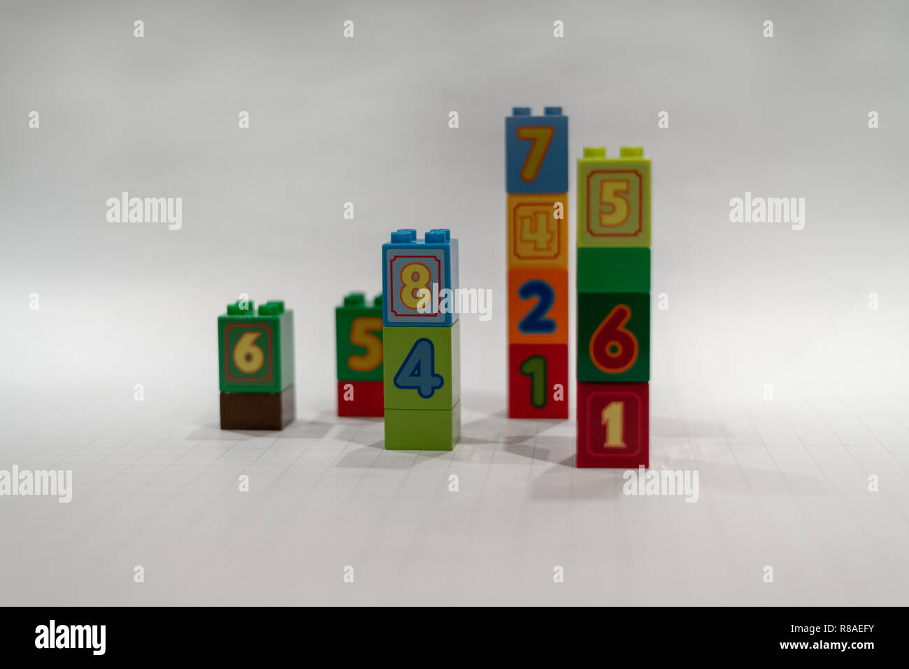 Baby blocks numbers hi-res stock photography and images - Alamy