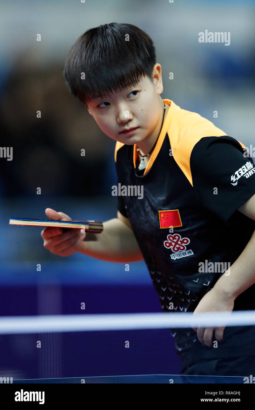 Incheon, South Korea. 14th Dec, 2018. Sun Yingsha (CHN) Table Tennis ...