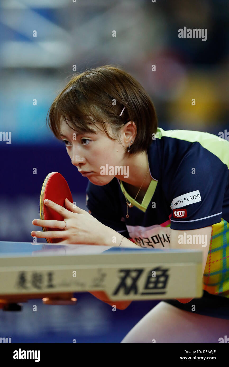 Incheon, South Korea. 14th Dec, 2018. Suh Hyowon (KOR) Table Tennis ...