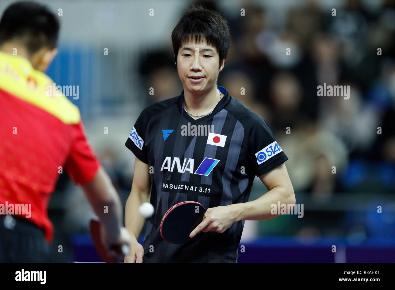 Incheon, South Korea. 14th Dec, 2018. Jun Mizutani (JPN) Table Tennis : Seamaster 2018 ITTF ...