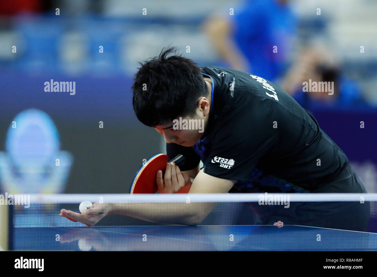 Incheon, South Korea. 14th Dec, 2018. Liang Jingkun (CHN) Table Tennis ...