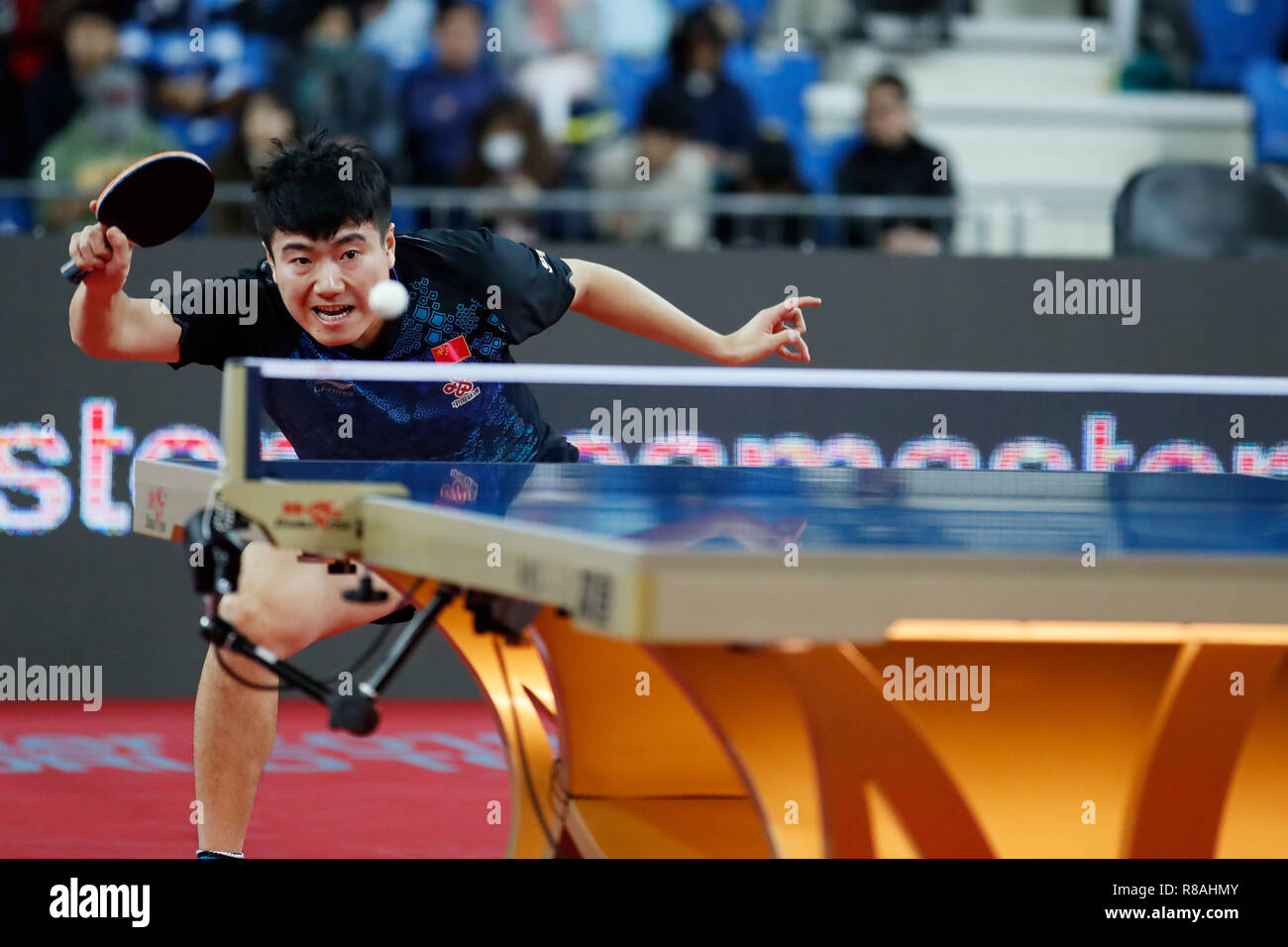 Incheon, South Korea. 14th Dec, 2018. Liang Jingkun (CHN) Table Tennis ...