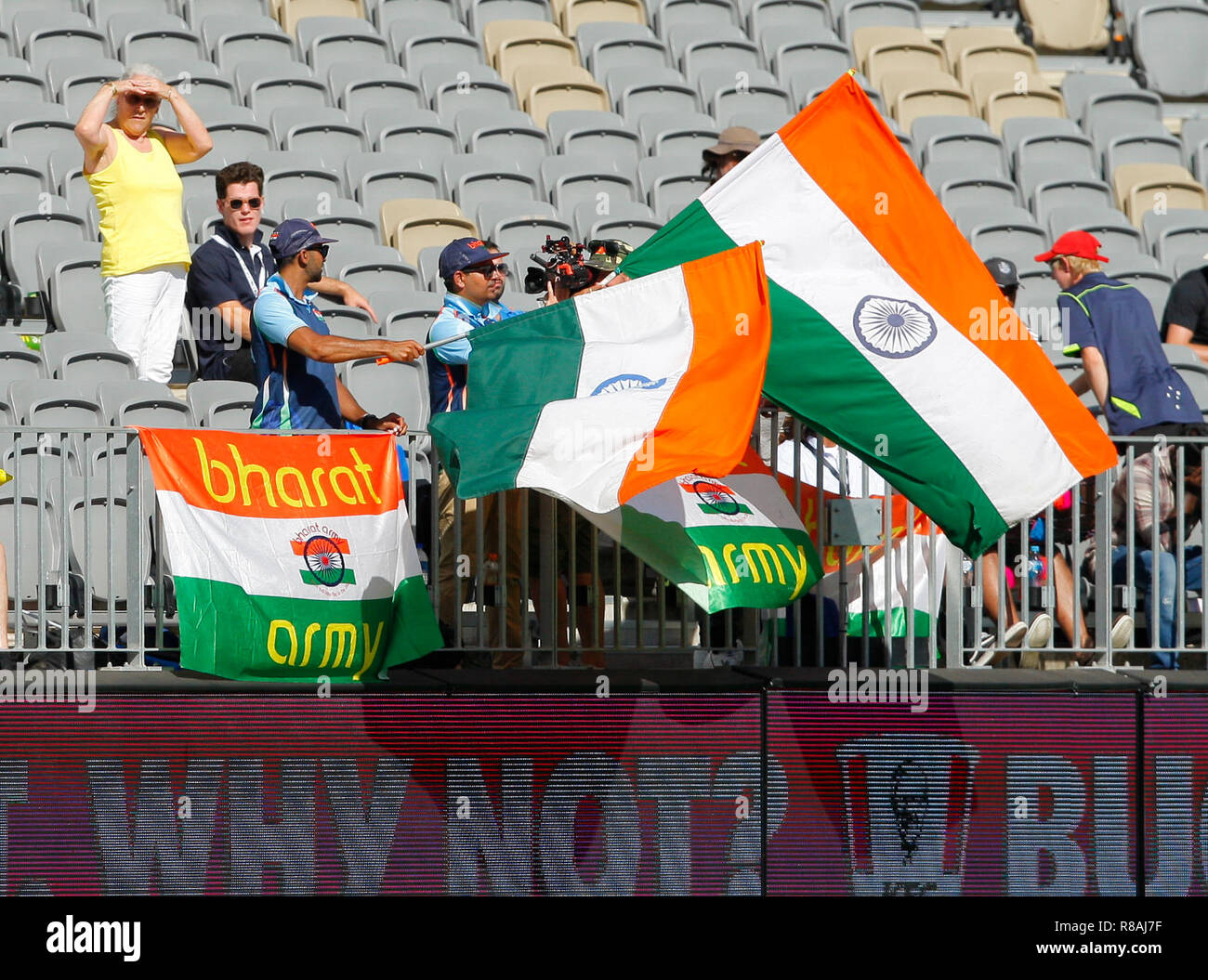 India cricket flags stadium hi-res stock photography and images - Alamy