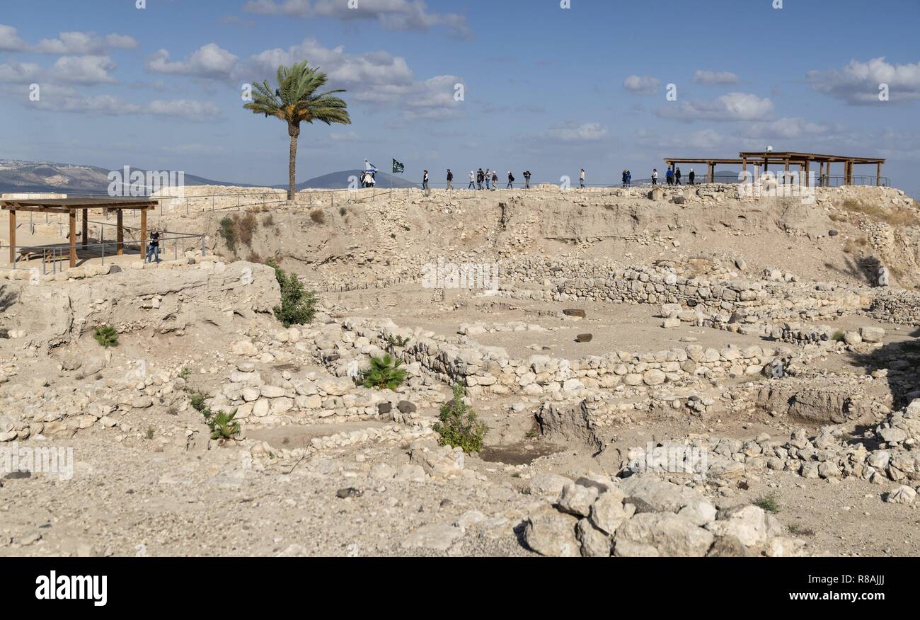 Megiddo, Israel. 26th Oct, 2018. The Megiddo excavation site can look ...