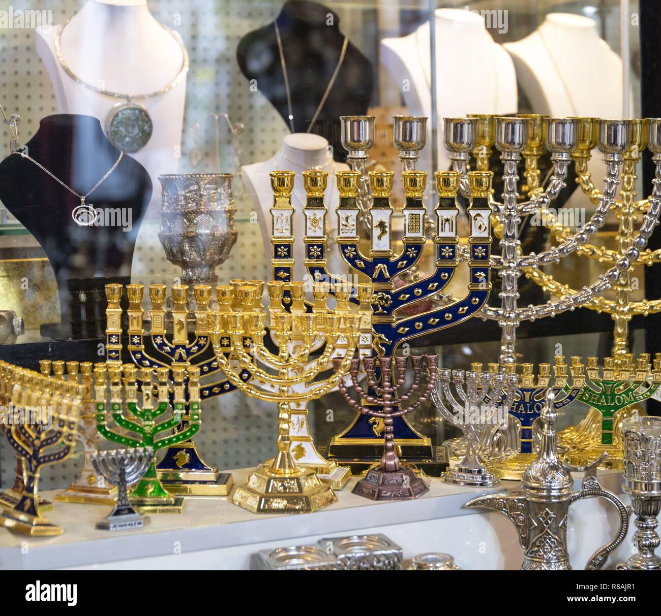 Jerusalem, Israel. 30th Oct, 2018. Menorah, the traditional seven-armed ...