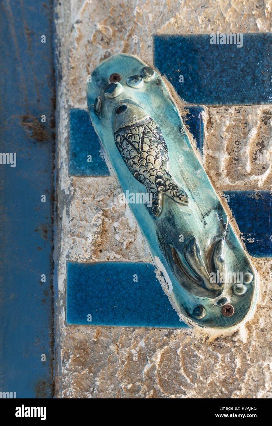 Jaffa, Israel. 24th Oct, 2018. The symbol-laden plaques in the ...