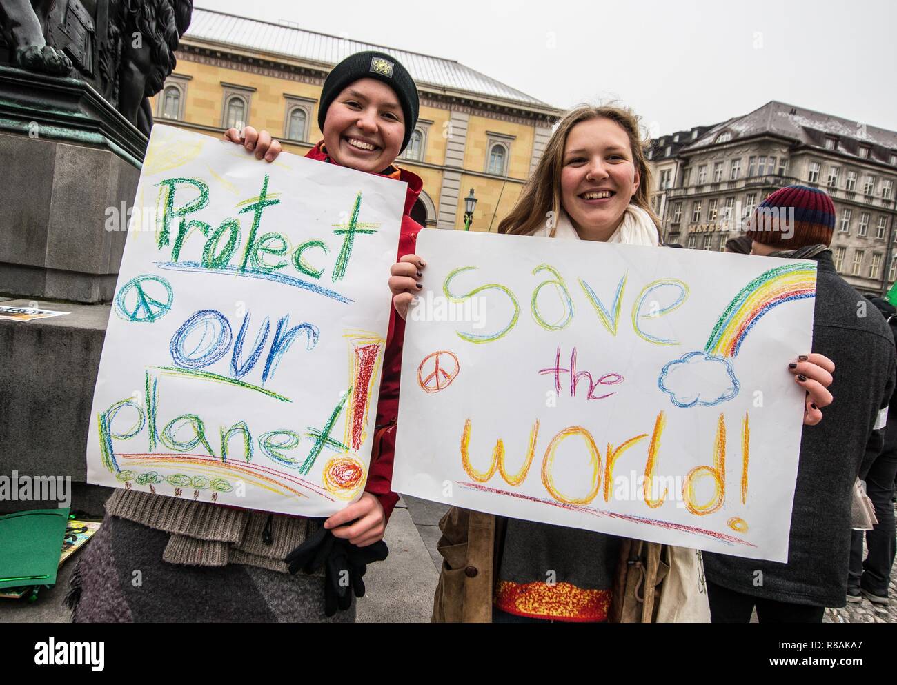 Munich, Bavaria, Germany. 14th Dec, 2018. As part of a worldwide action ...