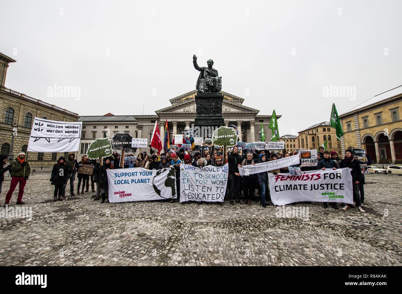 Munich, Bavaria, Germany. 14th Dec, 2018. As part of a worldwide action ...