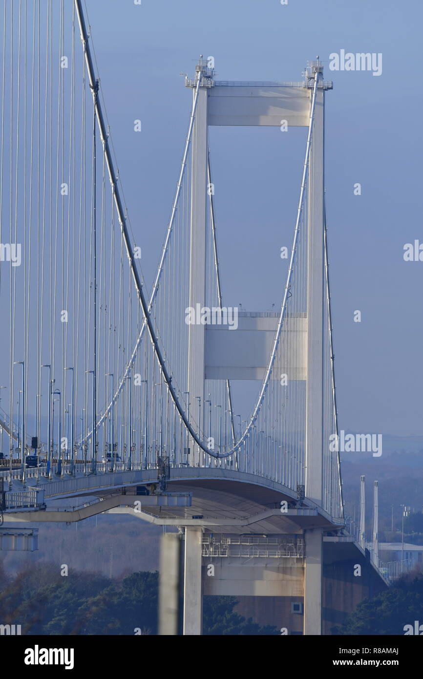 Severn Bridge, Gloucestershire, South East Wales, UK. 14th Dec 2018 ...