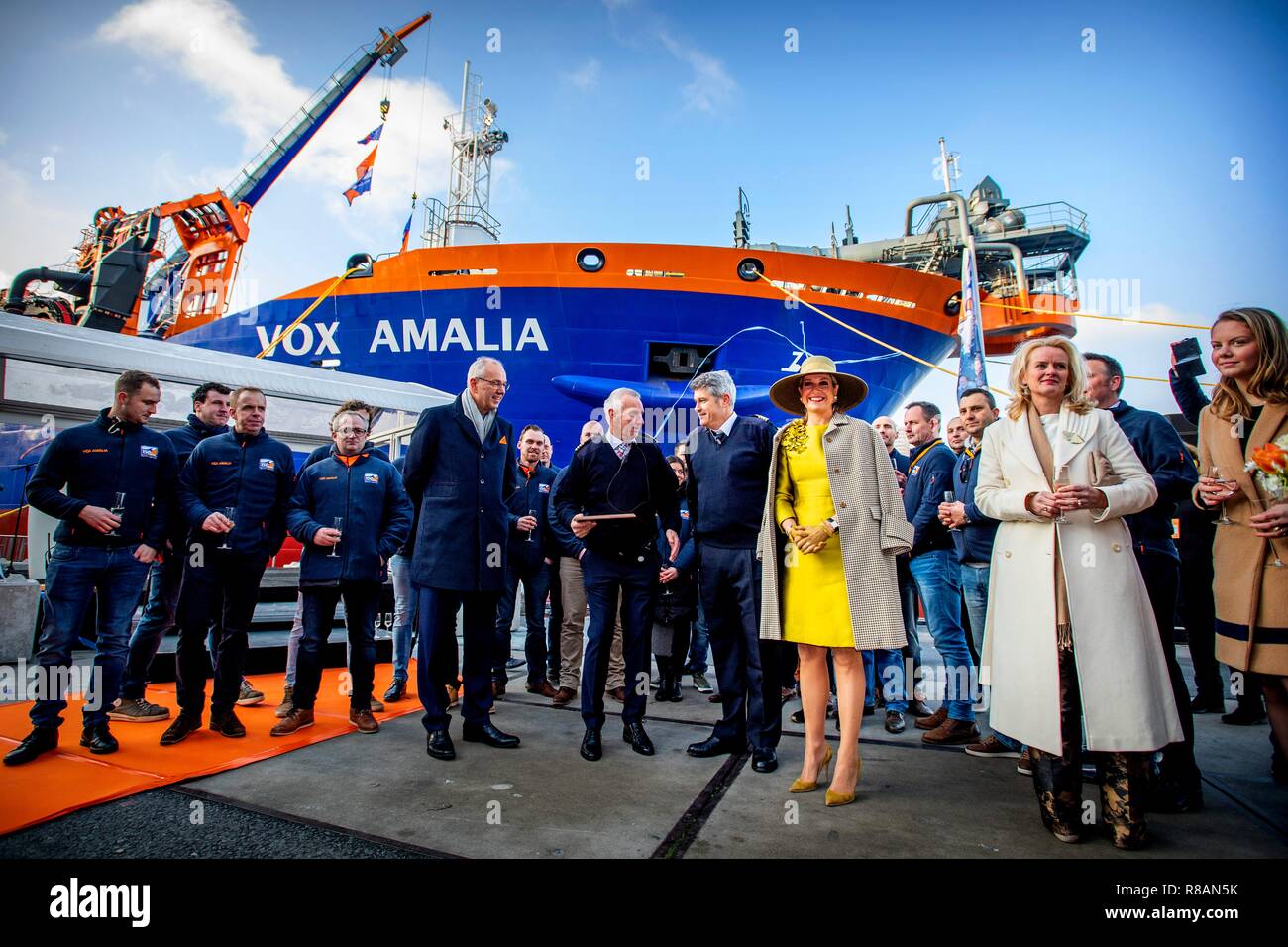 Rotterdam, Netherlands. 14th Dec, 2018. Queen Maxima of The Netherlands ...