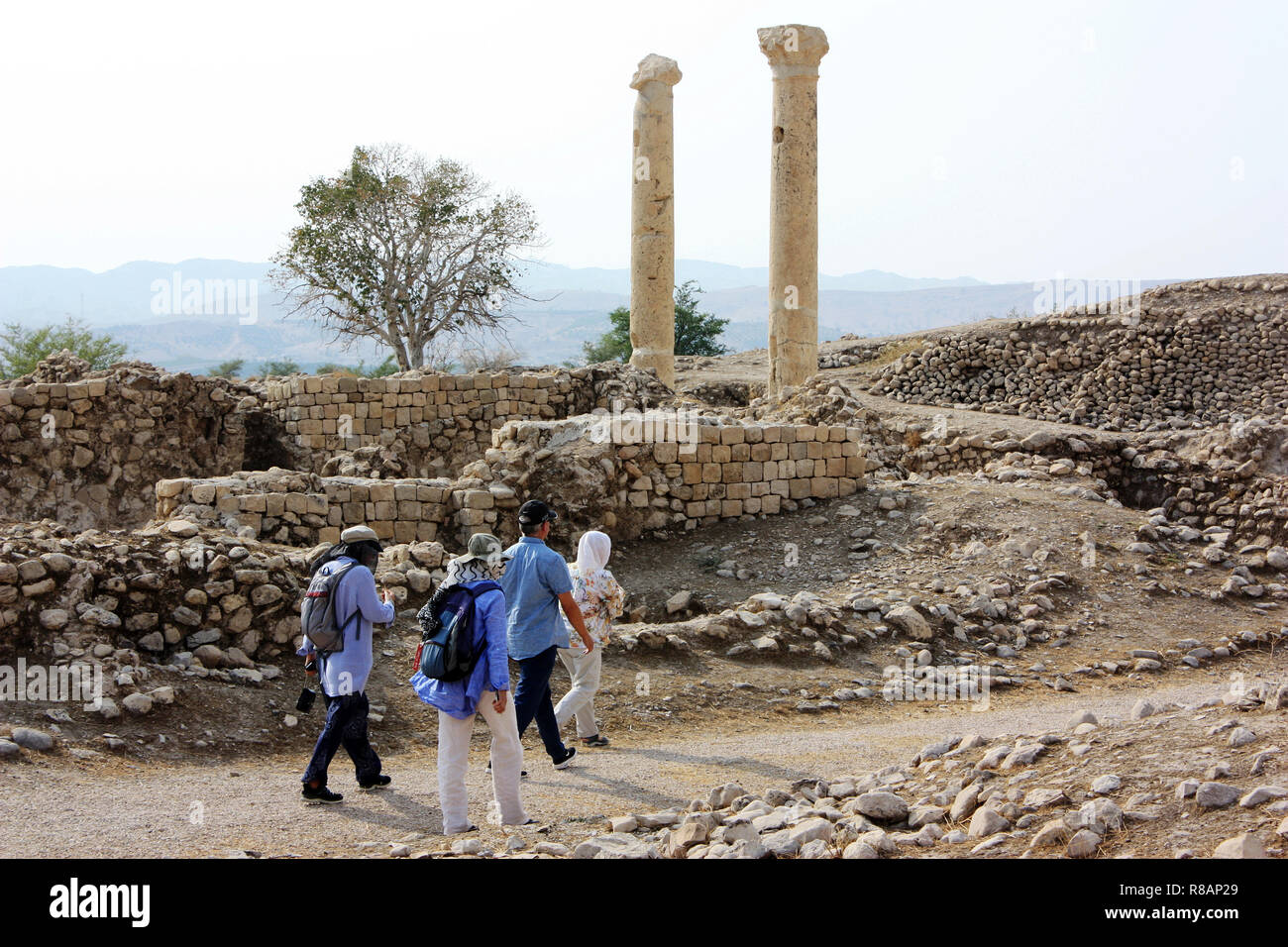 Bishapur, Iran. 18th Oct, 2018. Iran - columns and building remains in ...