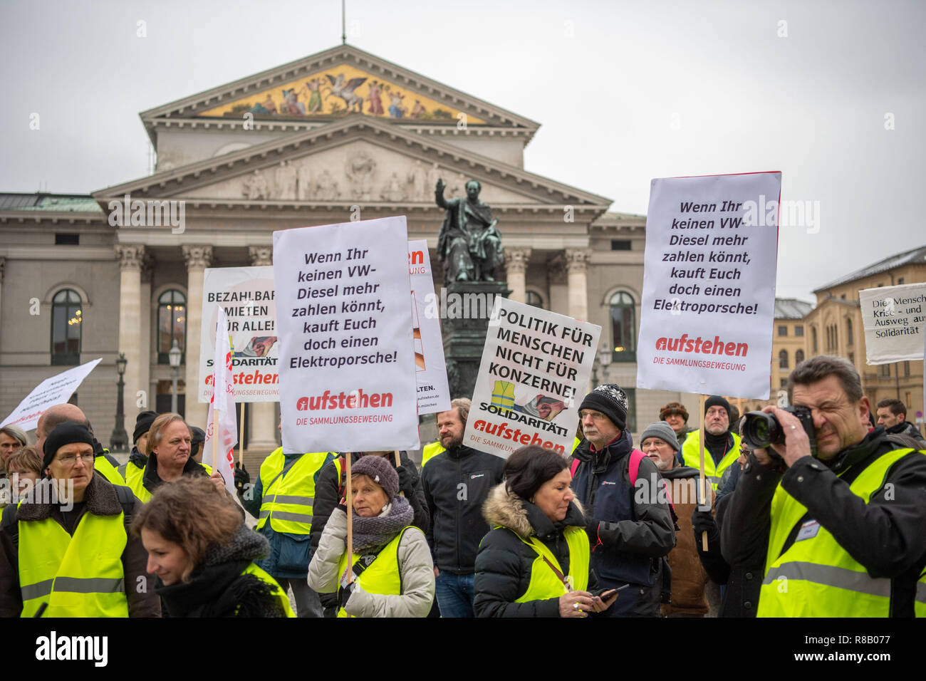 Munich, Germany. 15 December 2018, Bavaria, München: Demonstrators in ...