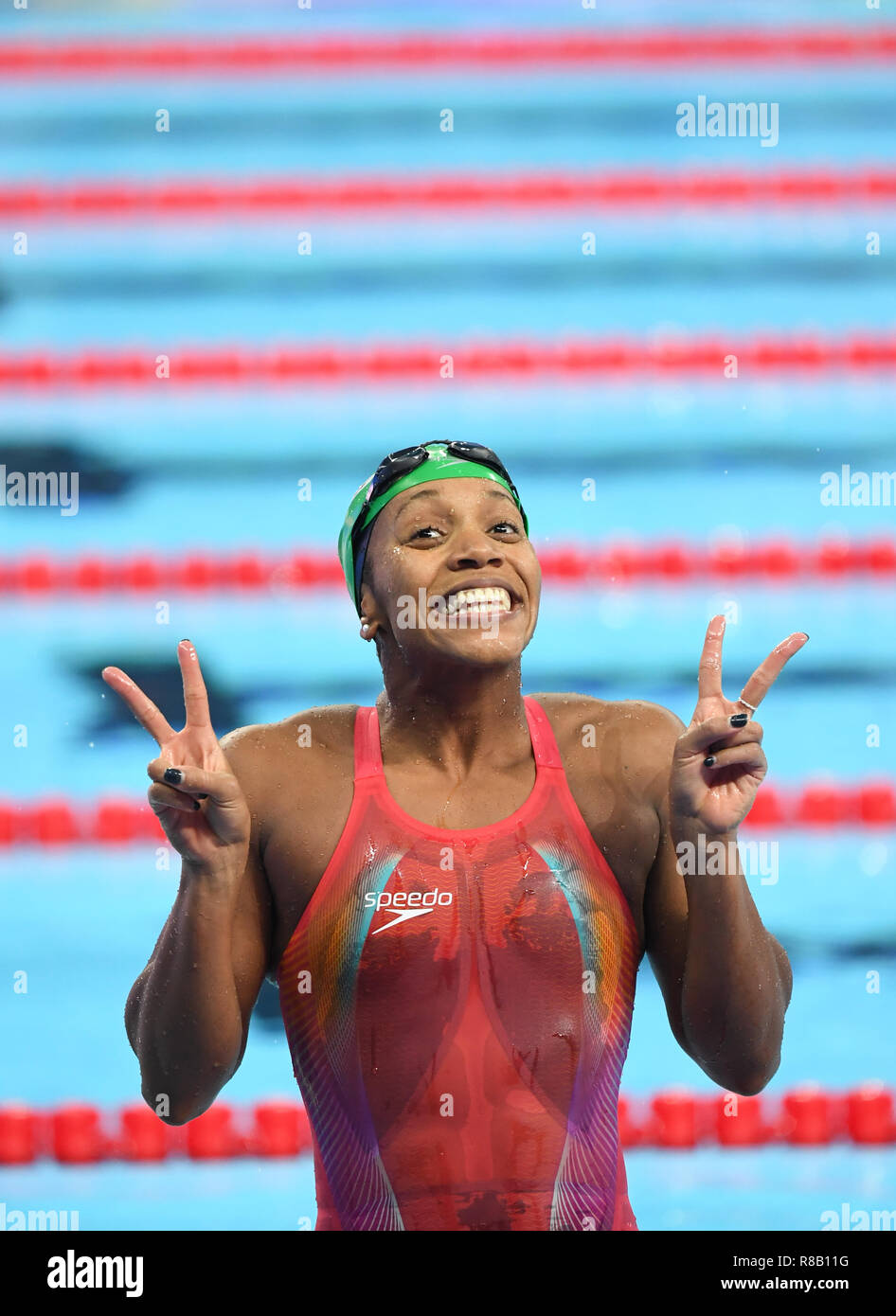 Hangzhou, China's Zhejiang Province. 15th Dec, 2018. Alia Atkinson of ...