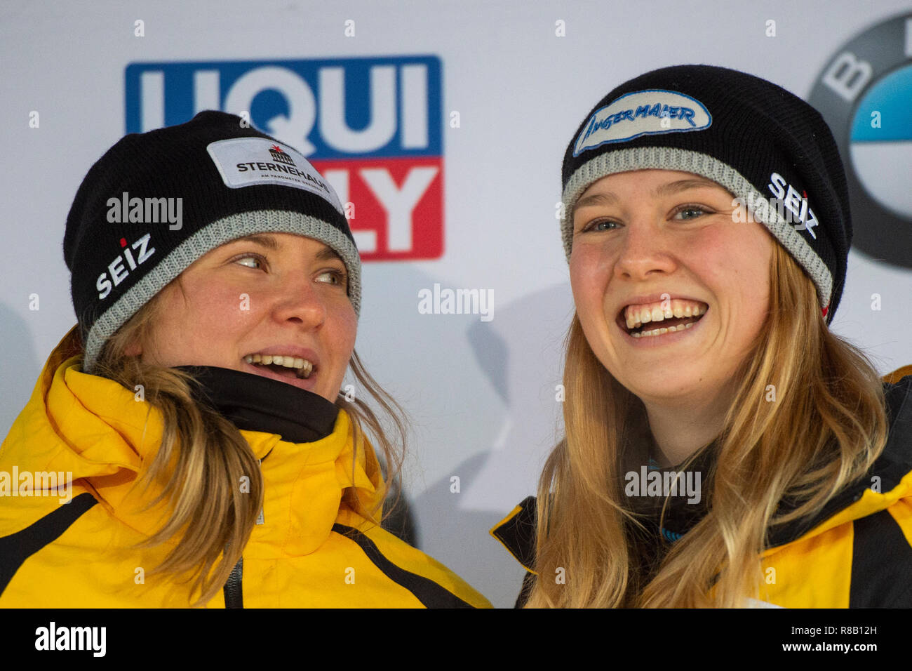 Winterberg, Germany. 15th Dec, 2018. Bob, World Cup, two-man bob, women ...