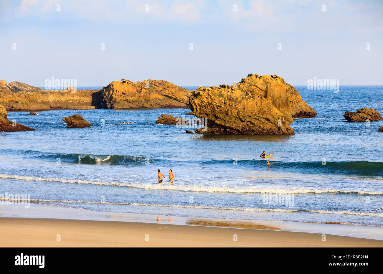 Biarritz grande plage hi-res stock photography and images - Alamy