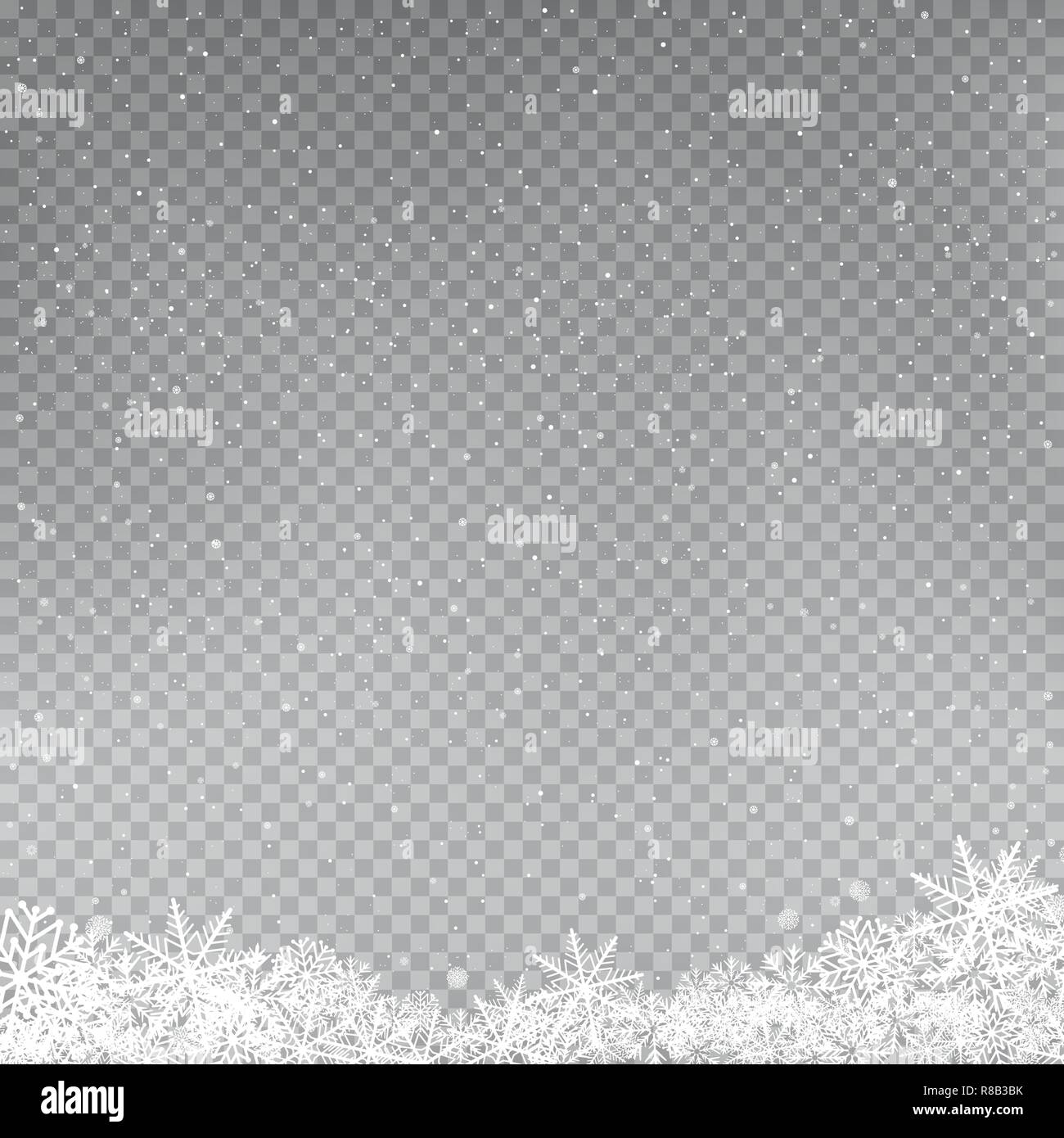 Frosty weather falling snow Stock Vector Images - Alamy