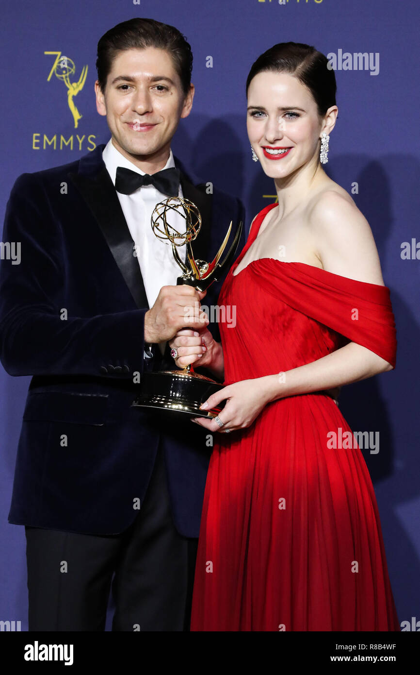 LOS ANGELES, CA, USA - SEPTEMBER 17: Michael Zegen, Rachel Brosnahan in ...