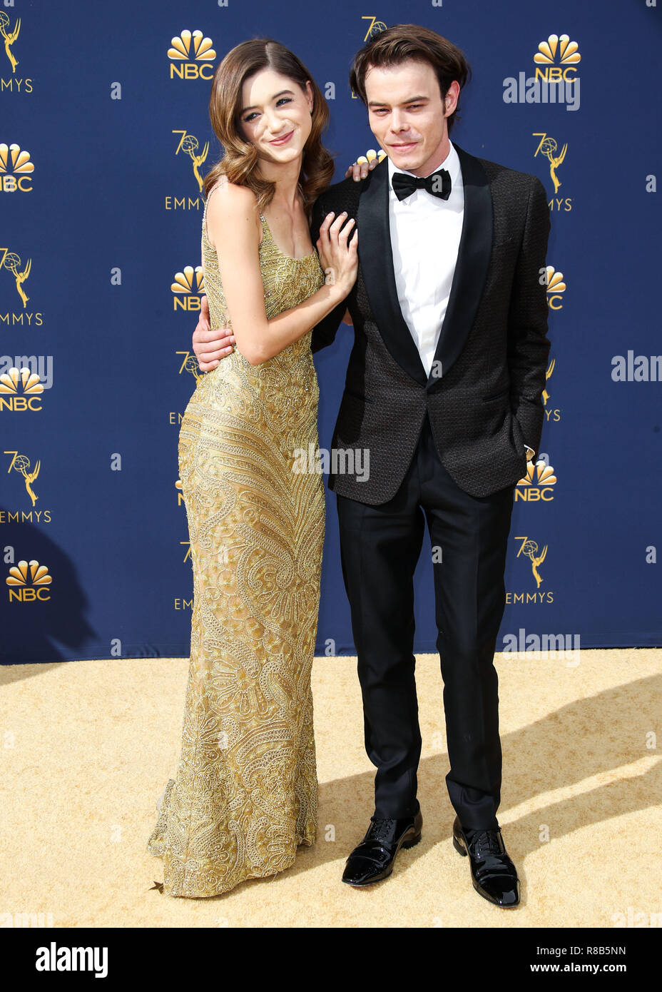 LOS ANGELES, CA, USA - SEPTEMBER 17: Natalia Dyer, Charlie Heaton at ...