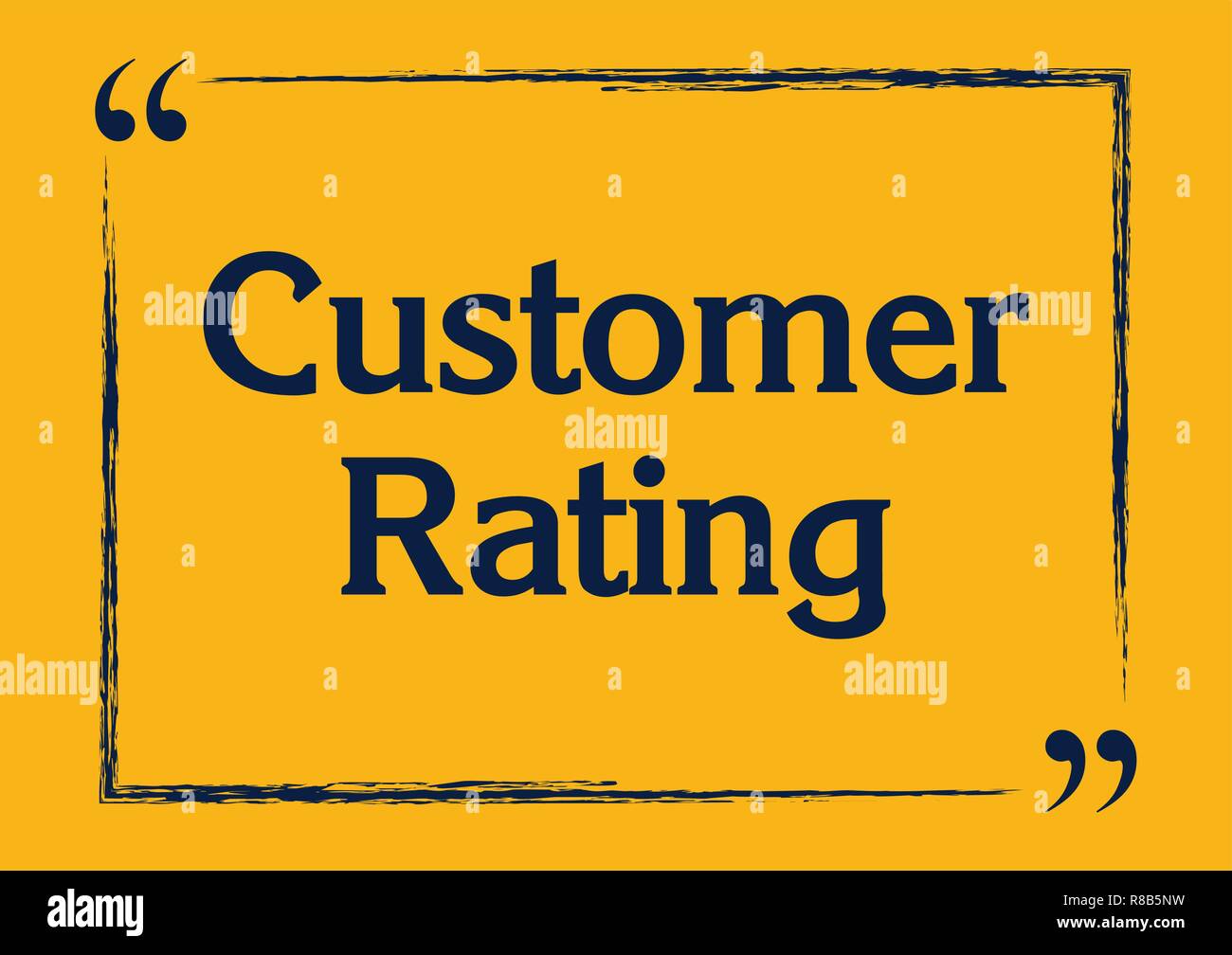 Customer rating business concept Vector illustration for design Stock ...