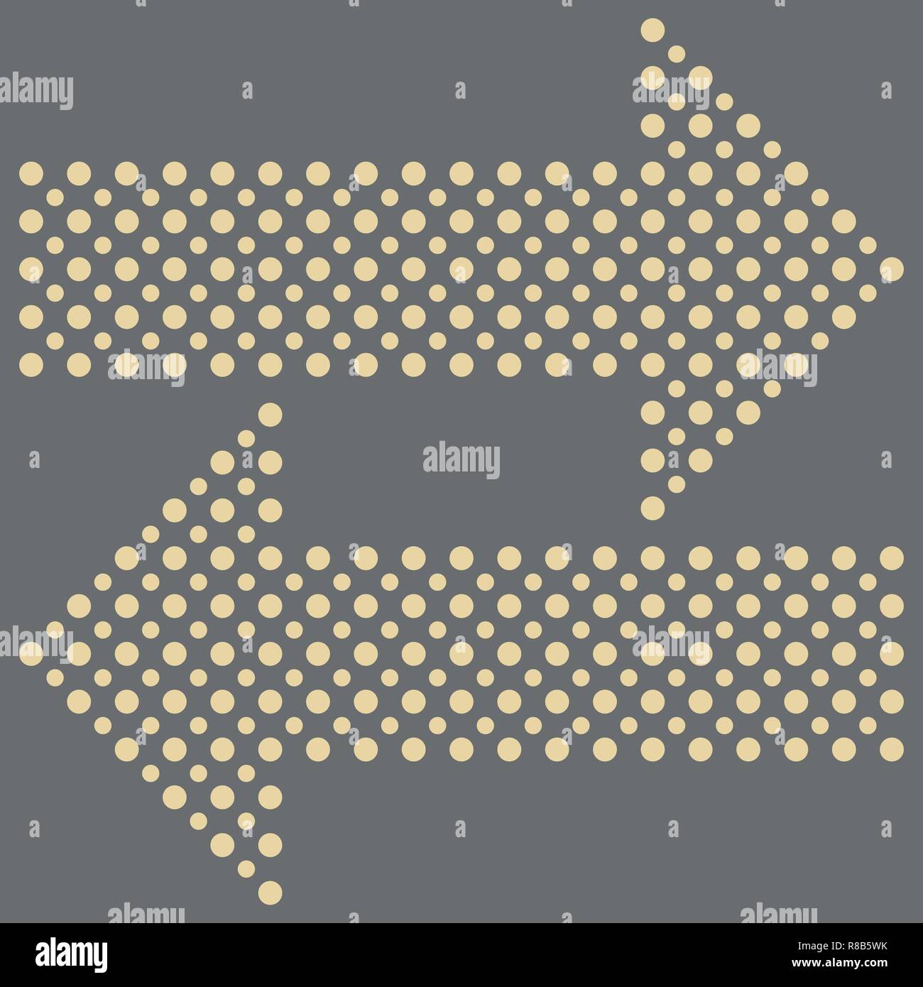 Fine Vector Dotted Arrows Stock Vector Image & Art - Alamy