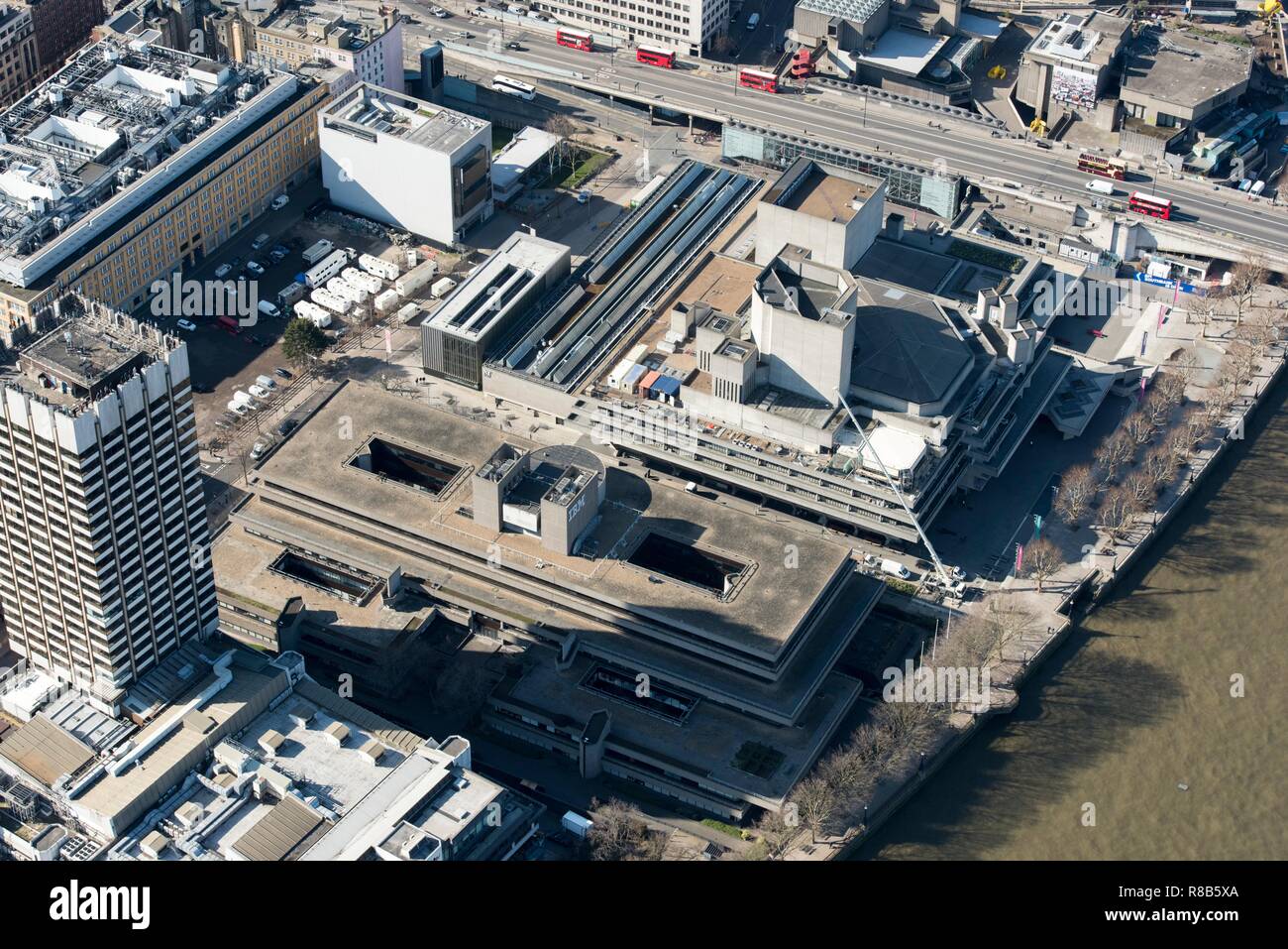 IBM Building and Royal National Theatre, South Bank, Lambeth, London ...