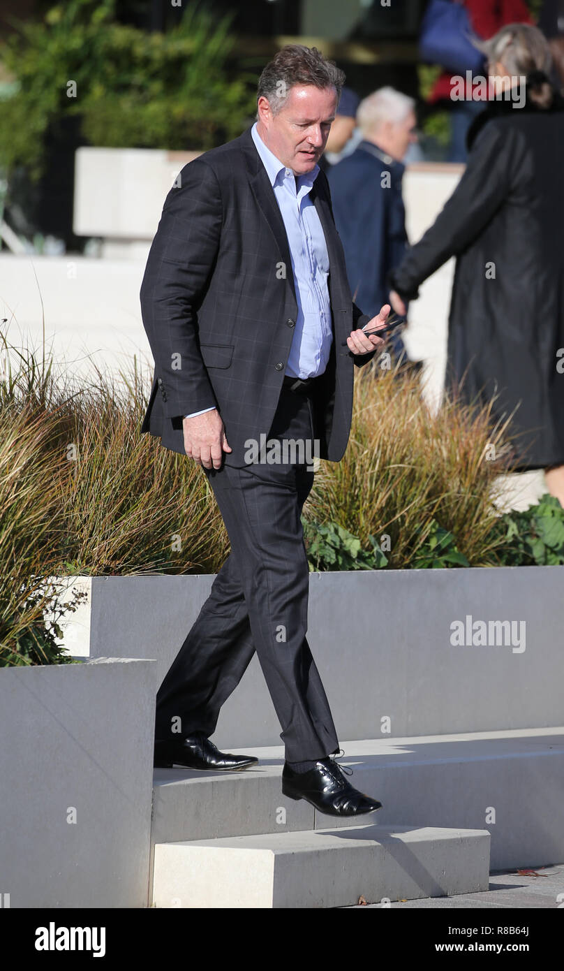 Piers Morgan outside ITV Studios Featuring: Piers Morgan Where: London ...