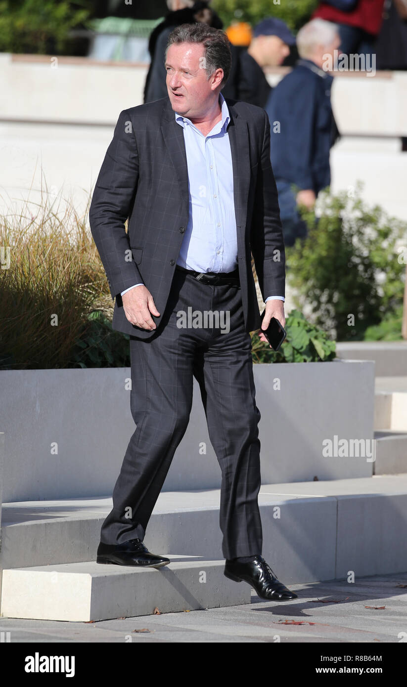 Piers Morgan outside ITV Studios Featuring: Piers Morgan Where: London ...