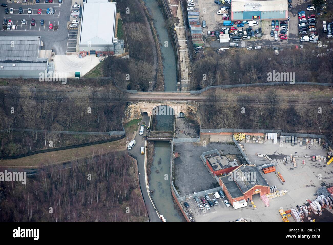 Skerne Railway bridge, Darlington, Durham, 2018. Creator: Historic ...