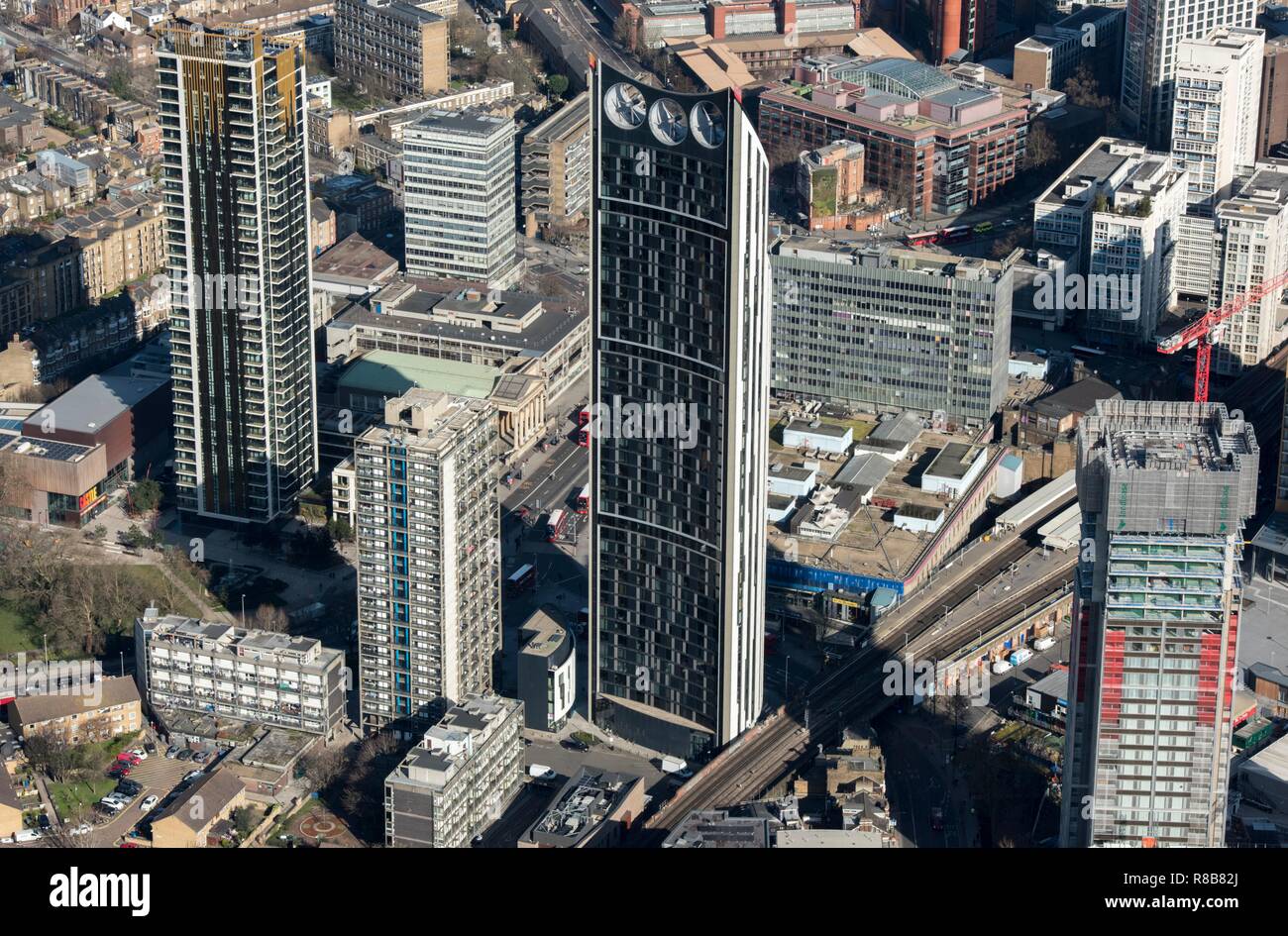 Aerial of elephant and castle hi-res stock photography and images - Alamy