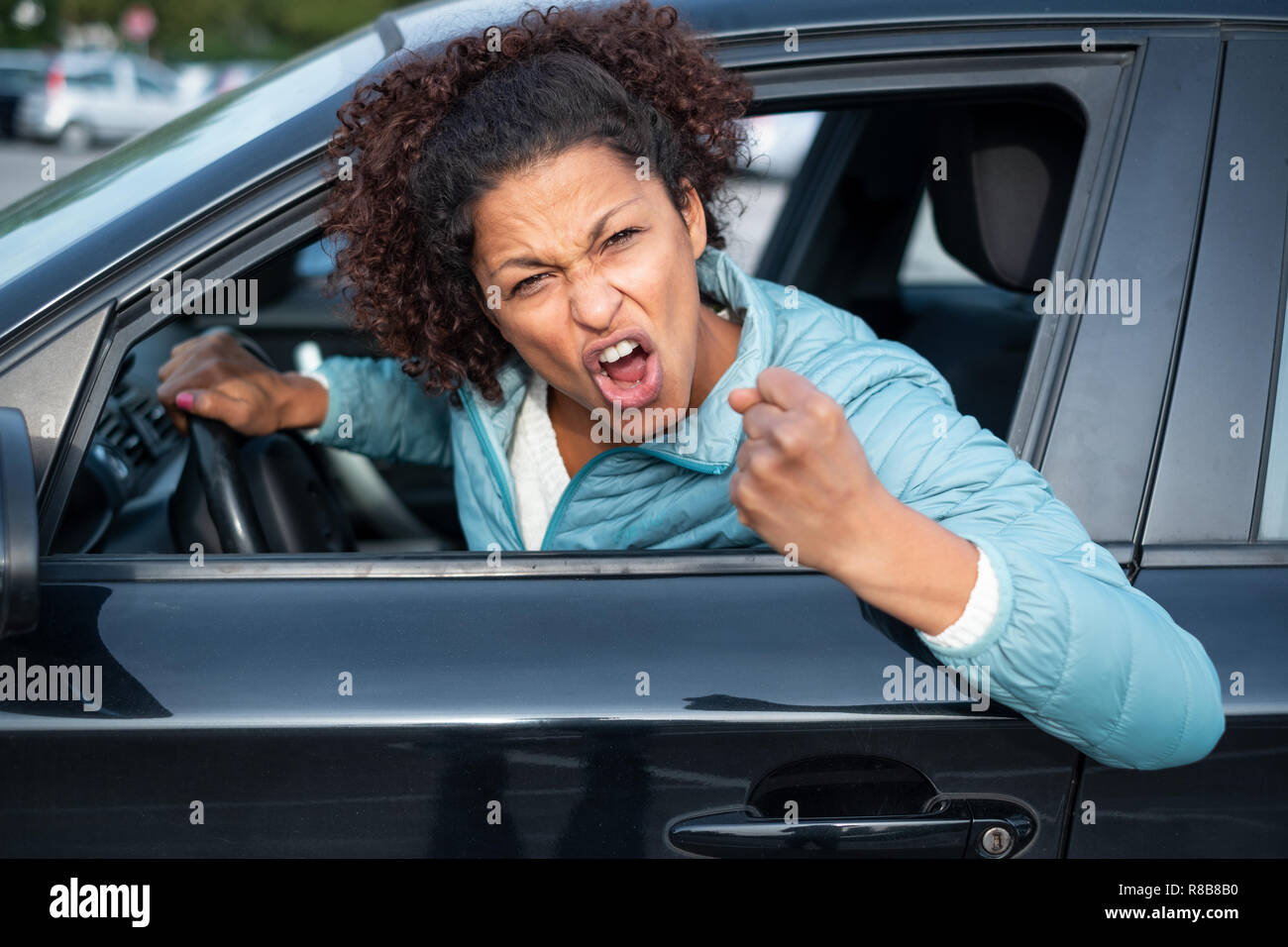 Angry Woman Driver High Resolution Stock Photography and Images - Alamy
