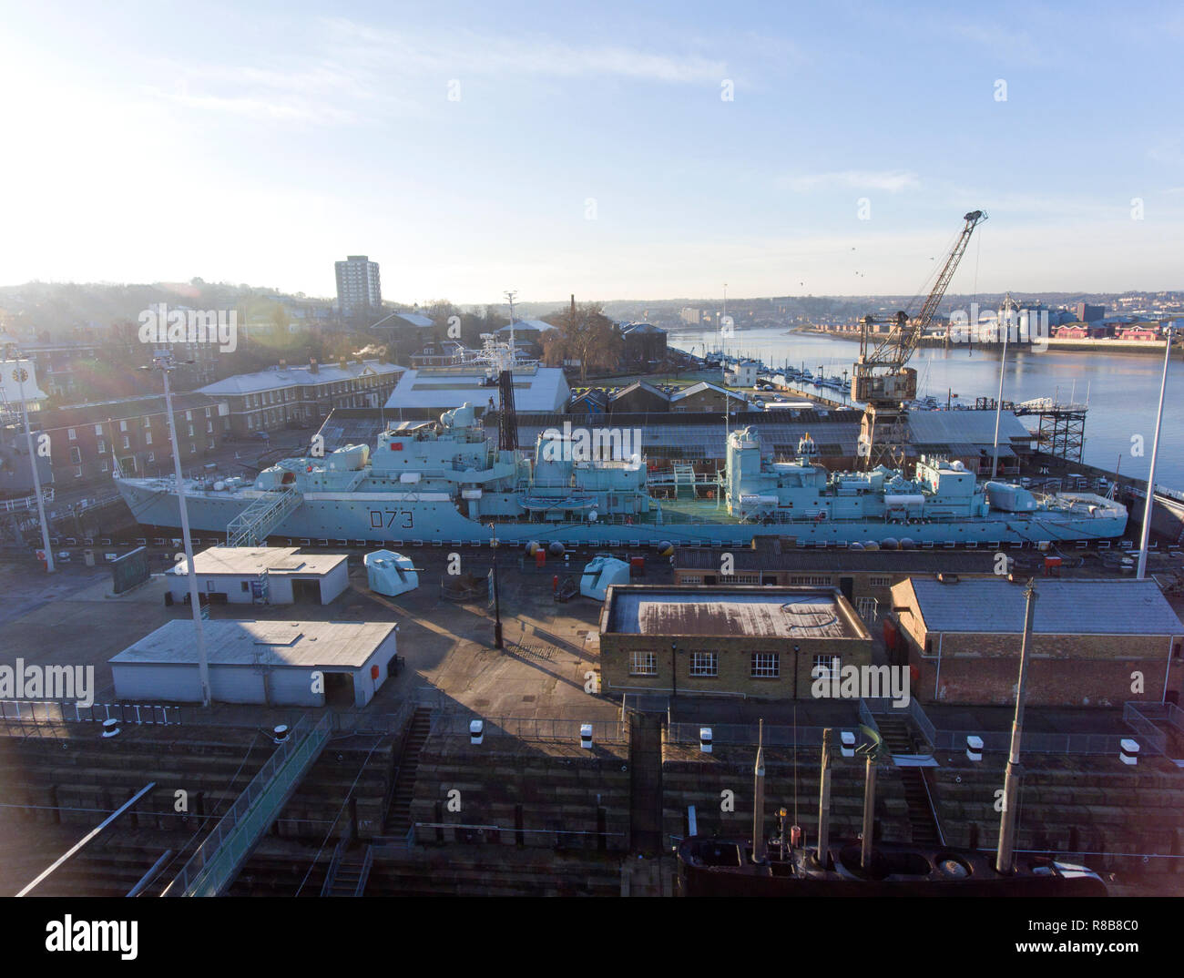 HMS Cavalier, British World War 2 C-Class Destroyer now at Chatham ...