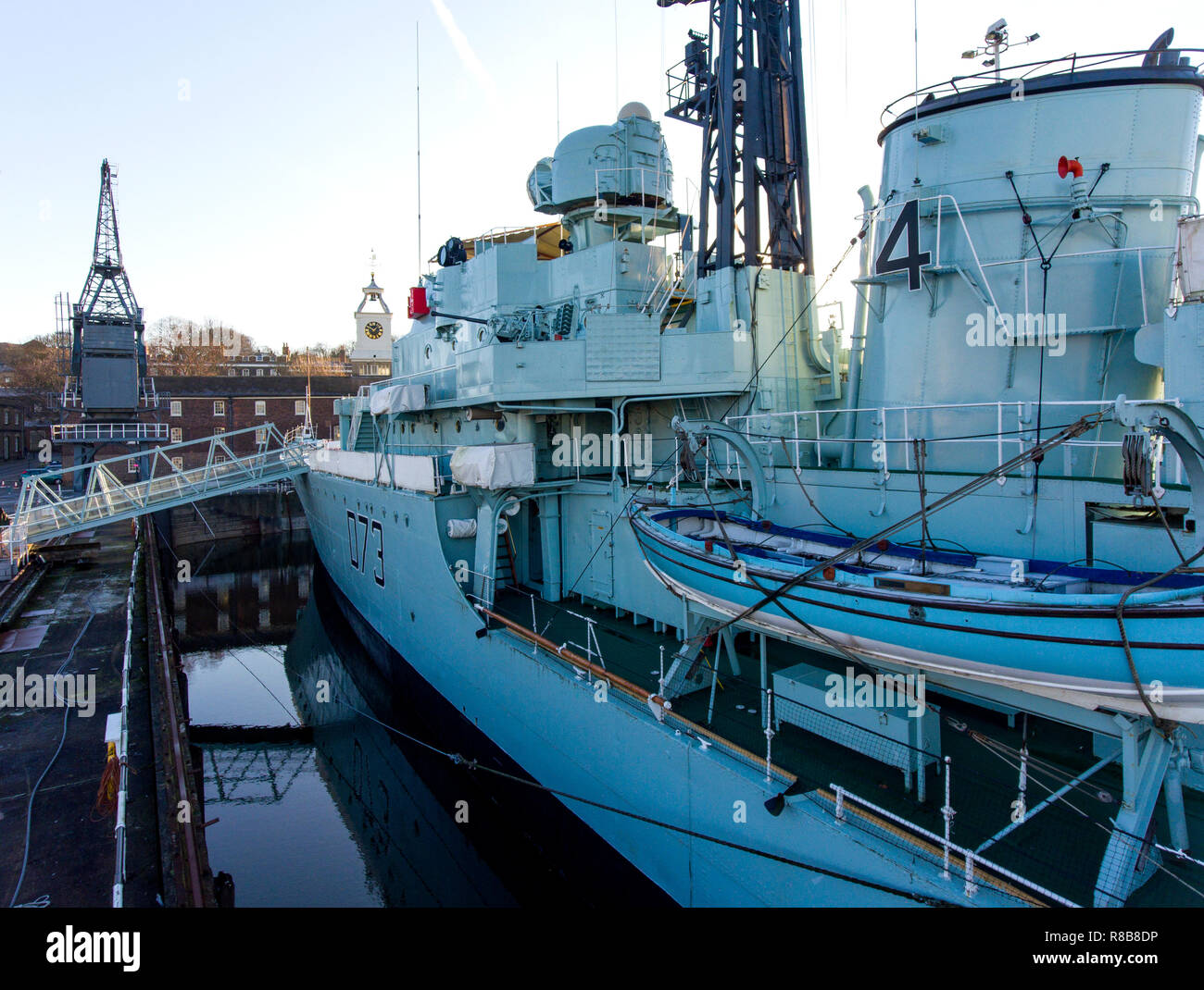 HMS Cavalier, British World War 2 C-Class Destroyer now at Chatham ...