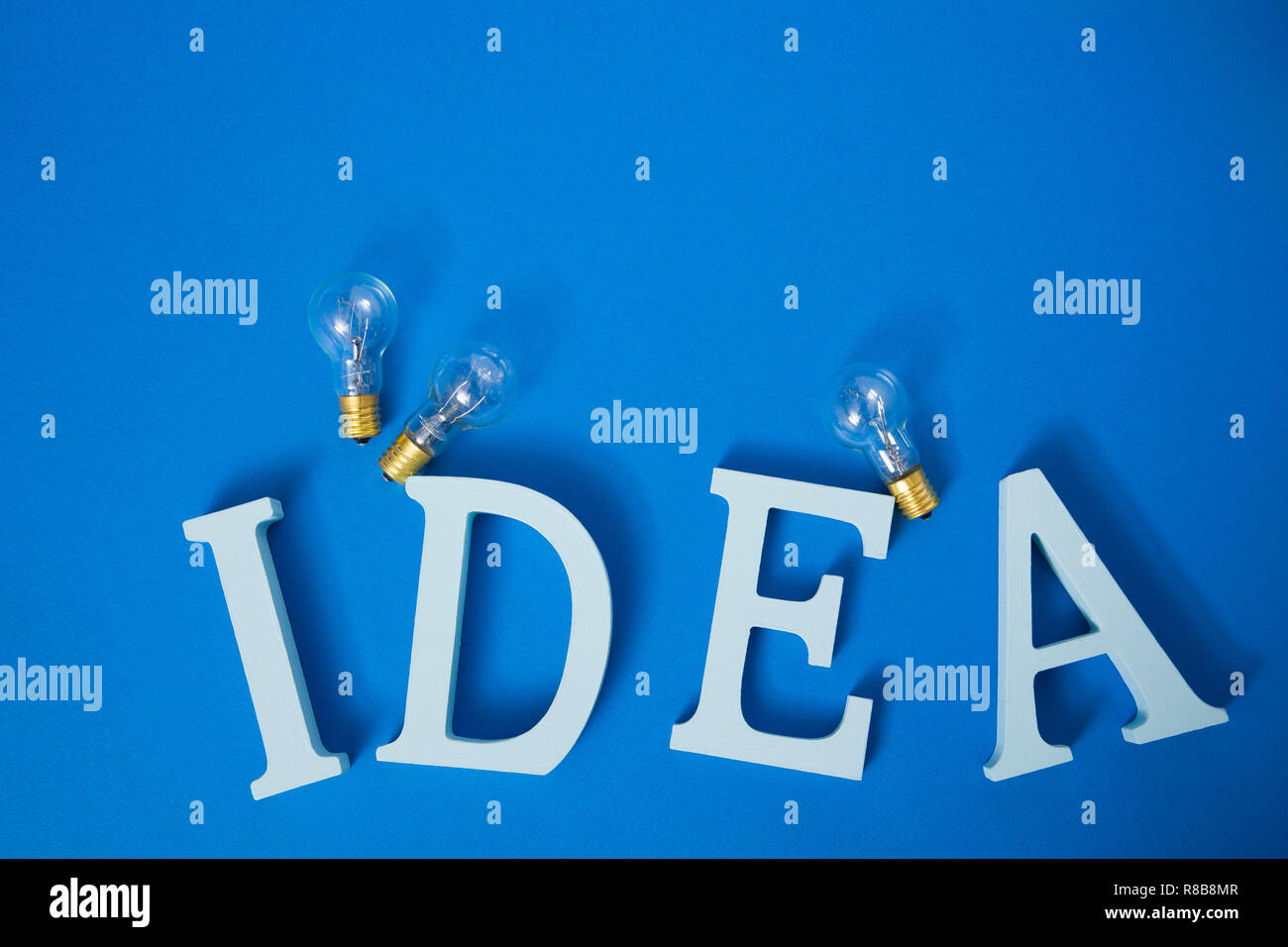 Light bulb glowing as Business idea concept with concept creative ...