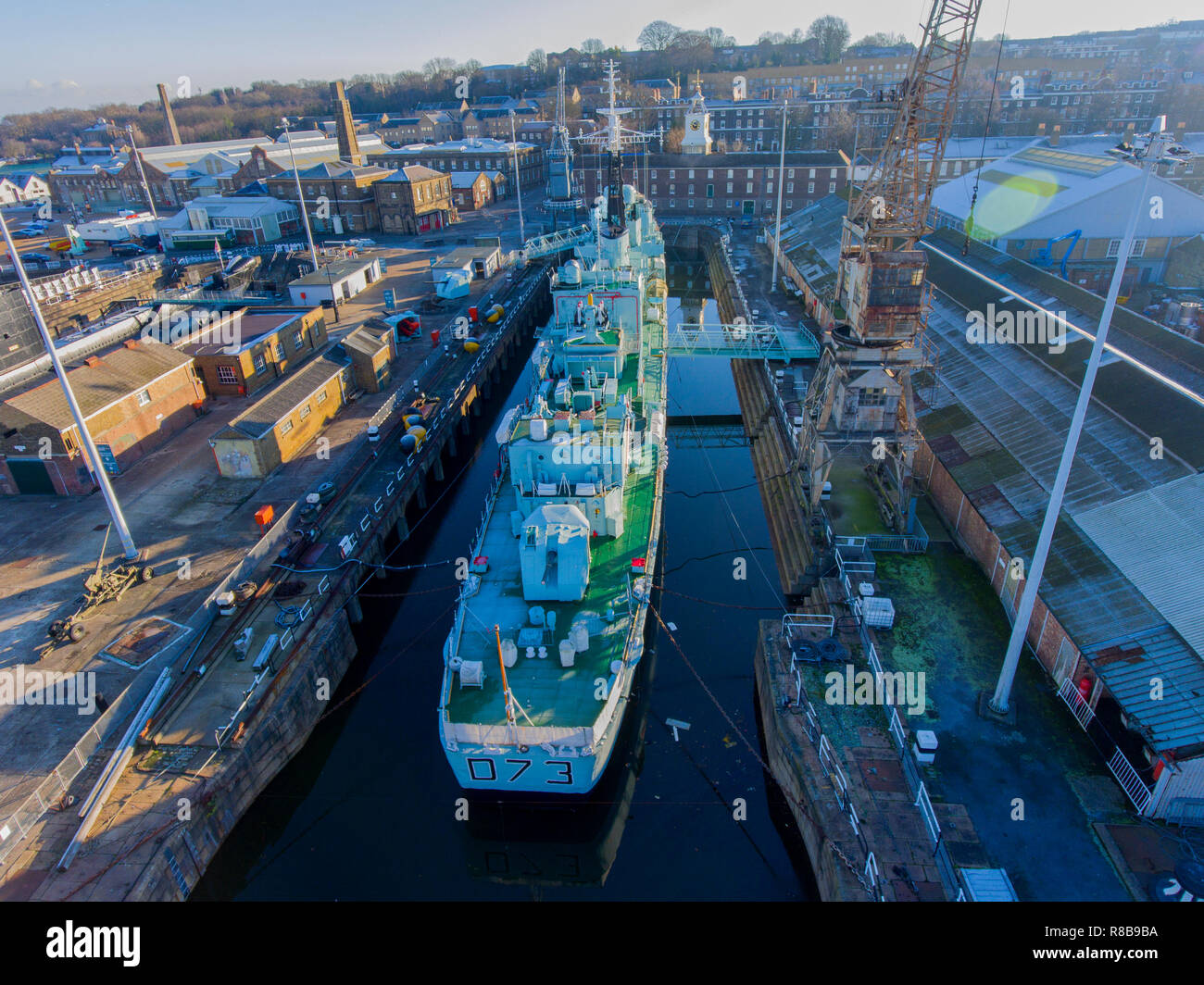 Chatham dockyard aerial hi-res stock photography and images - Alamy