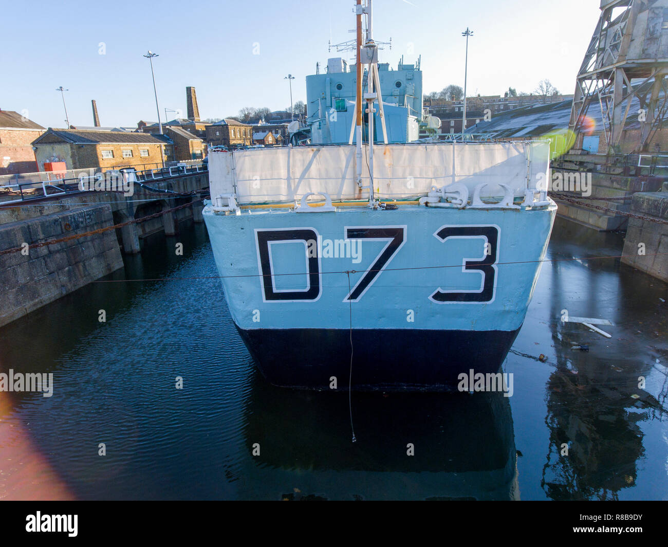 HMS Cavalier, British World War 2 C-Class Destroyer now at Chatham ...