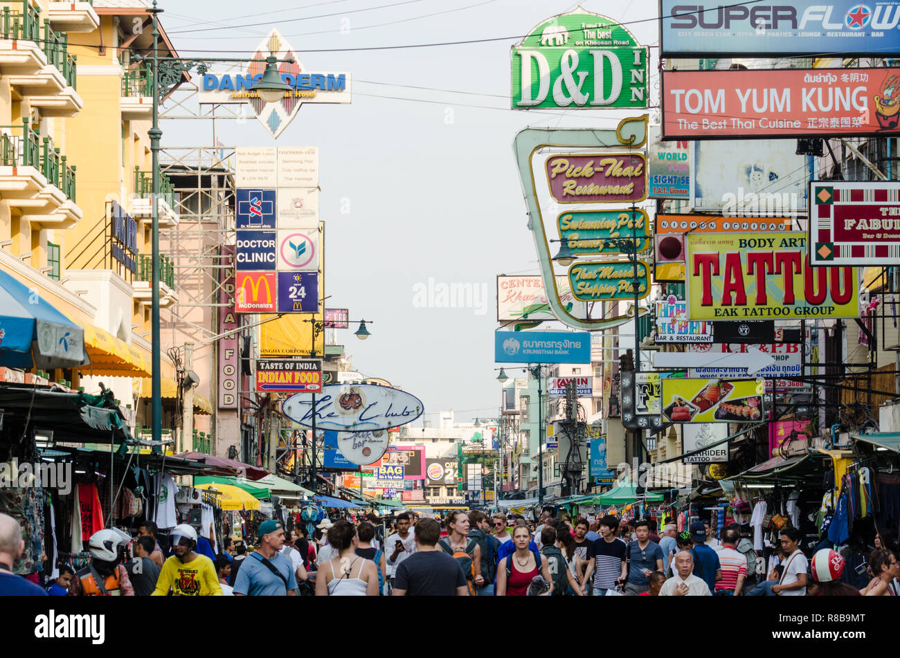 Khao san road bangkok hi-res stock photography and images - Alamy