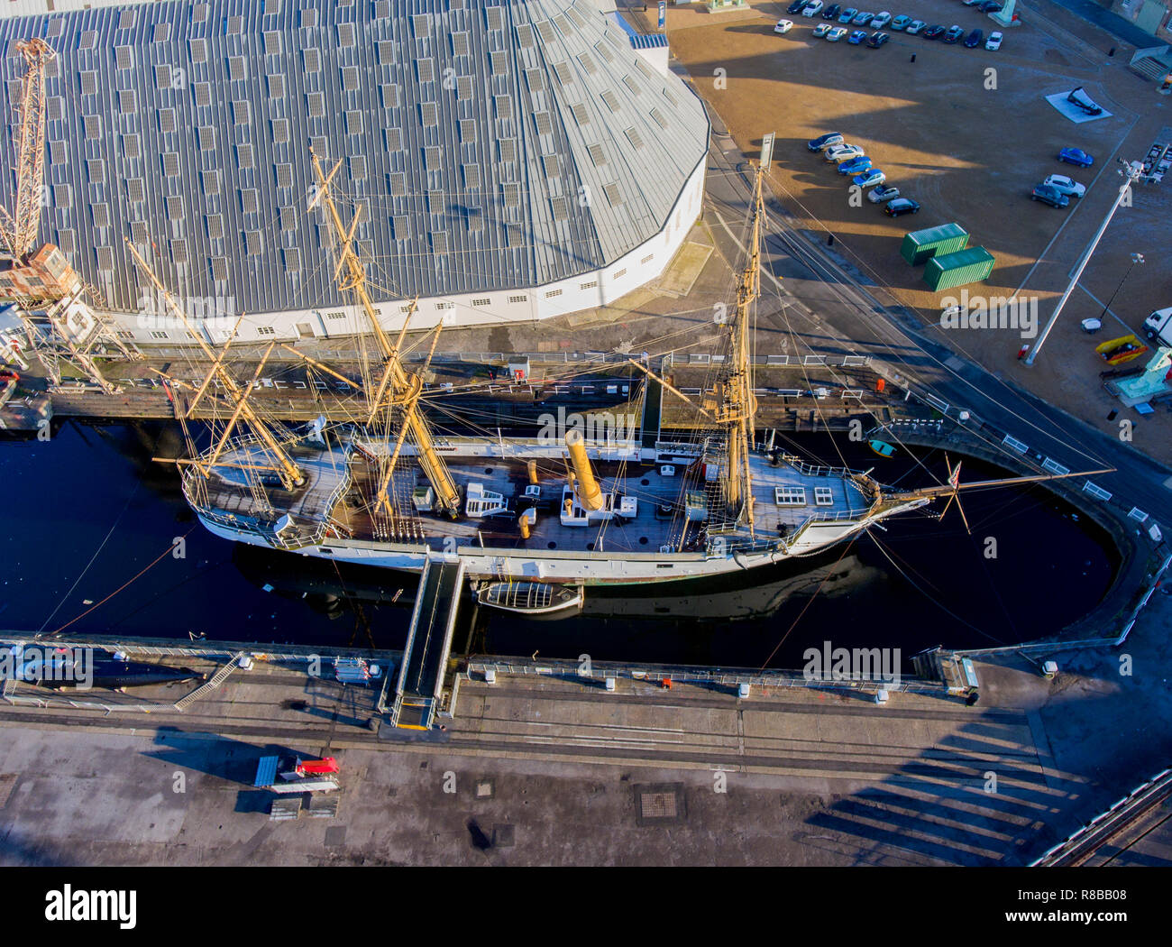 HMS Gannet, 1878 Royal Navy Doterel-class screw sloop, with both sails ...